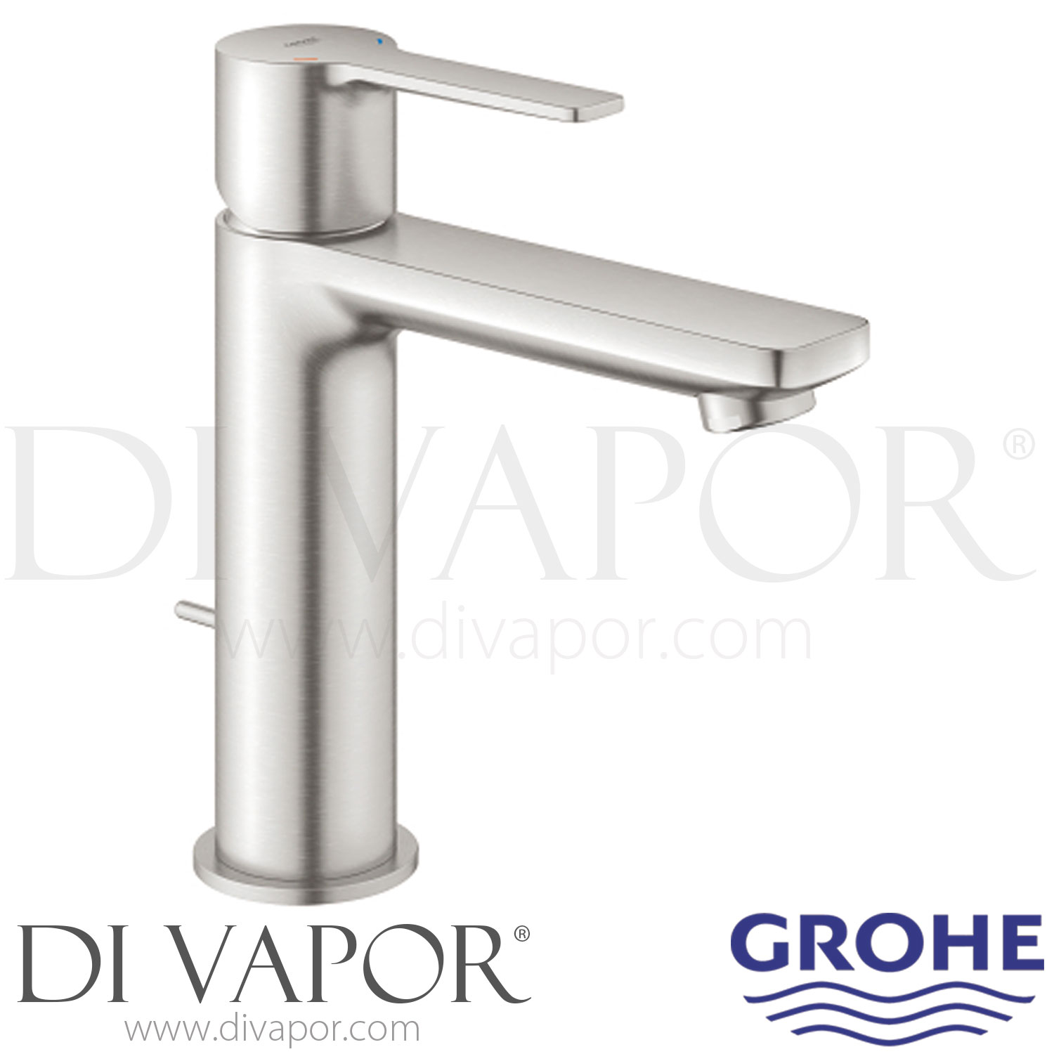 Grohe 32114DC1 Lineare Supersteel Single-Lever Basin Mixer (1/2 Inch) S ...