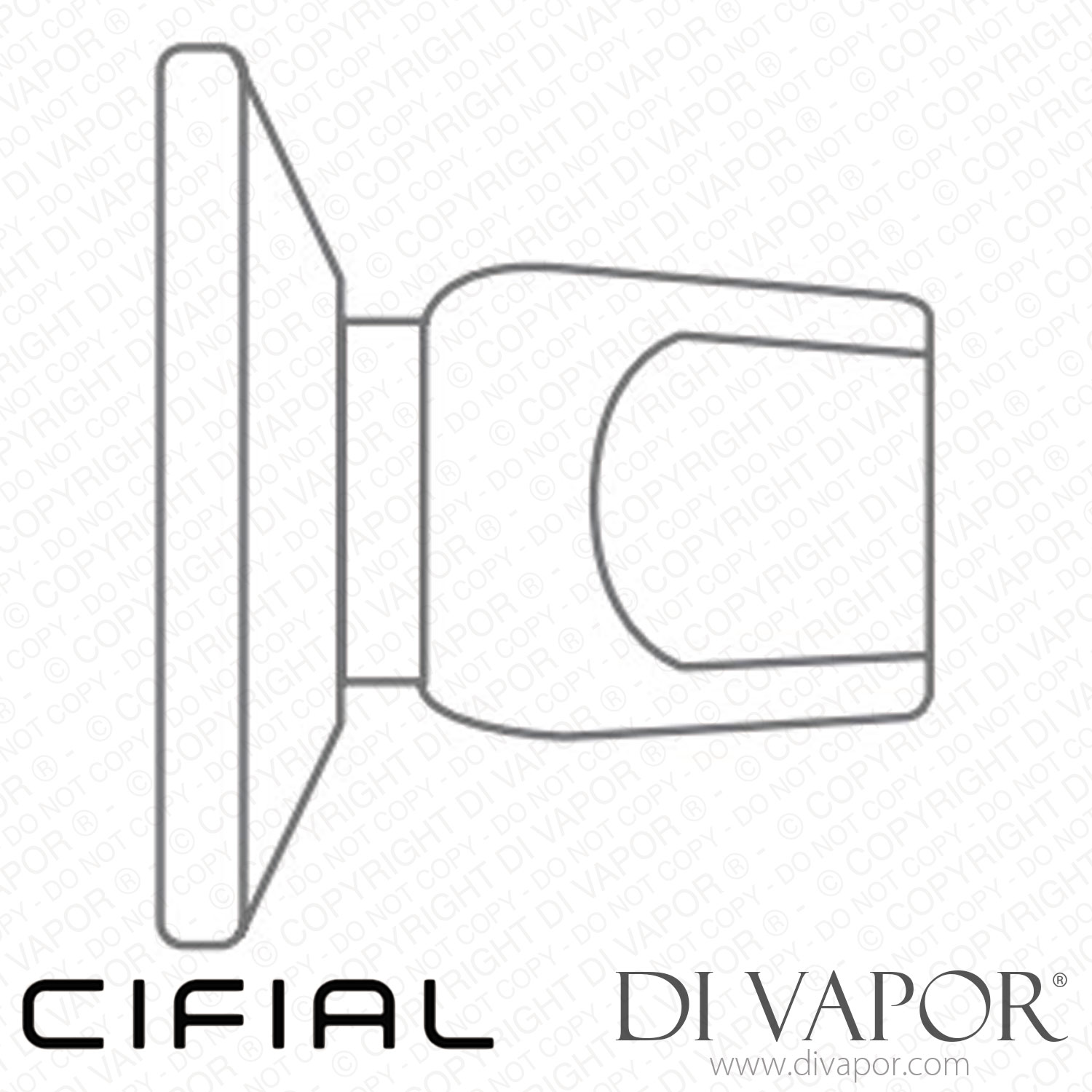 Cifial 32210EL Euroliva 1/2 Inch Stop Valve Red Handle Spare Parts