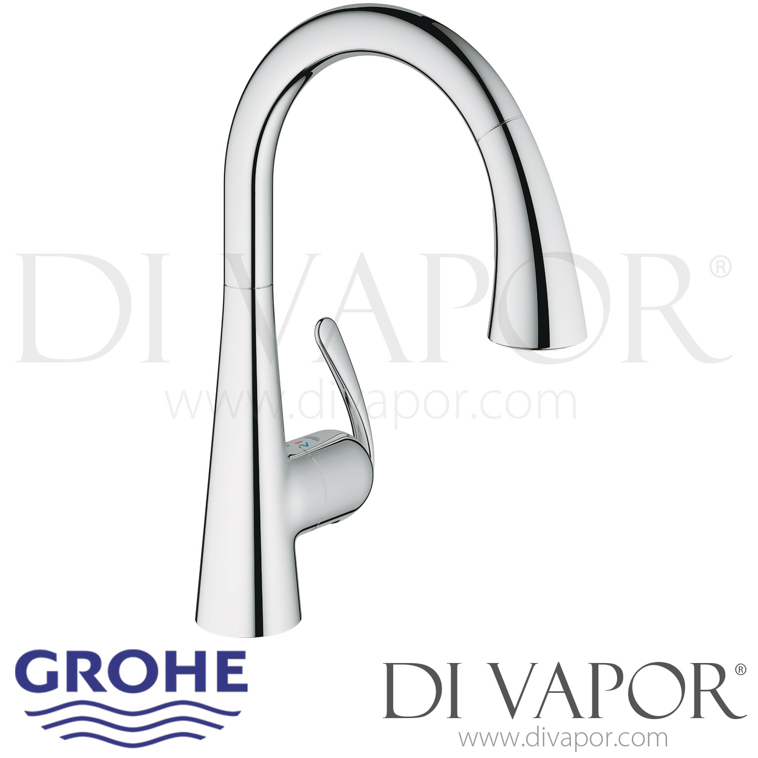 Grohe Zedra Single-Lever Sink Mixer (1/2 Inch) - 2012 to 2016 - Spare ...