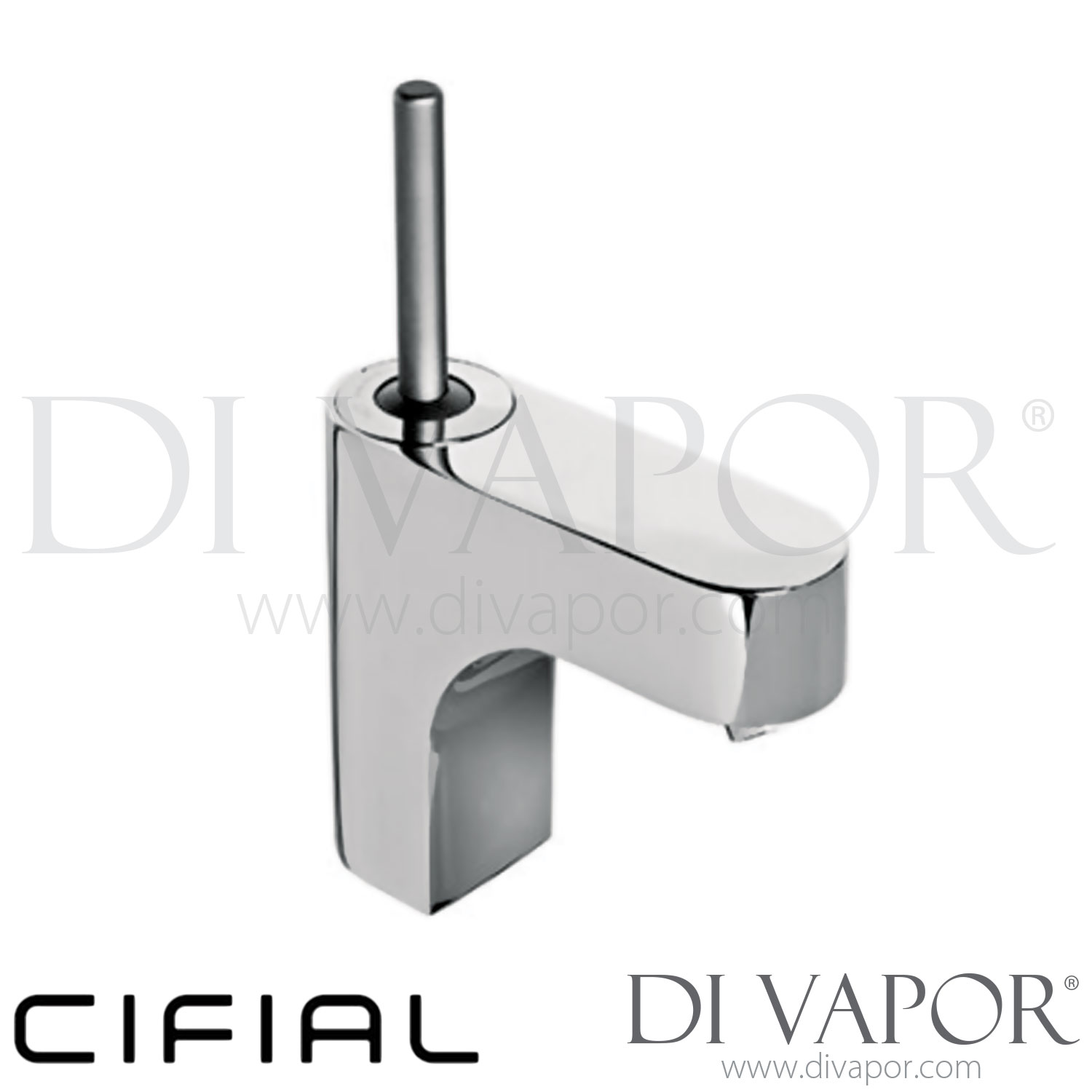 Cifial 32400M0XXXX M3 Single Lever Washbasin Joystick Handle Anthracite ...