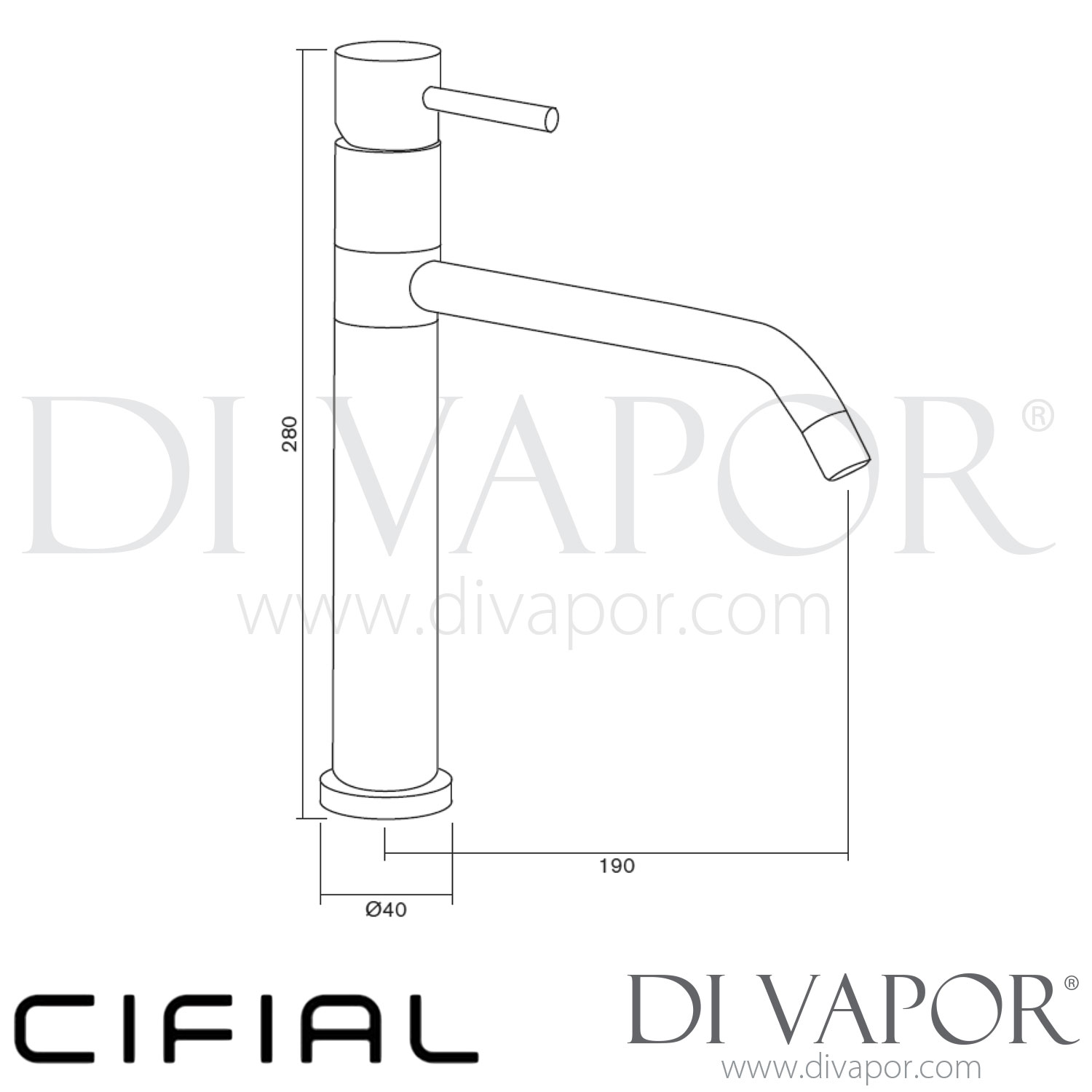 Cifial 32450TH KT08 Kitchen Tap with Swivel Spout Spare Parts