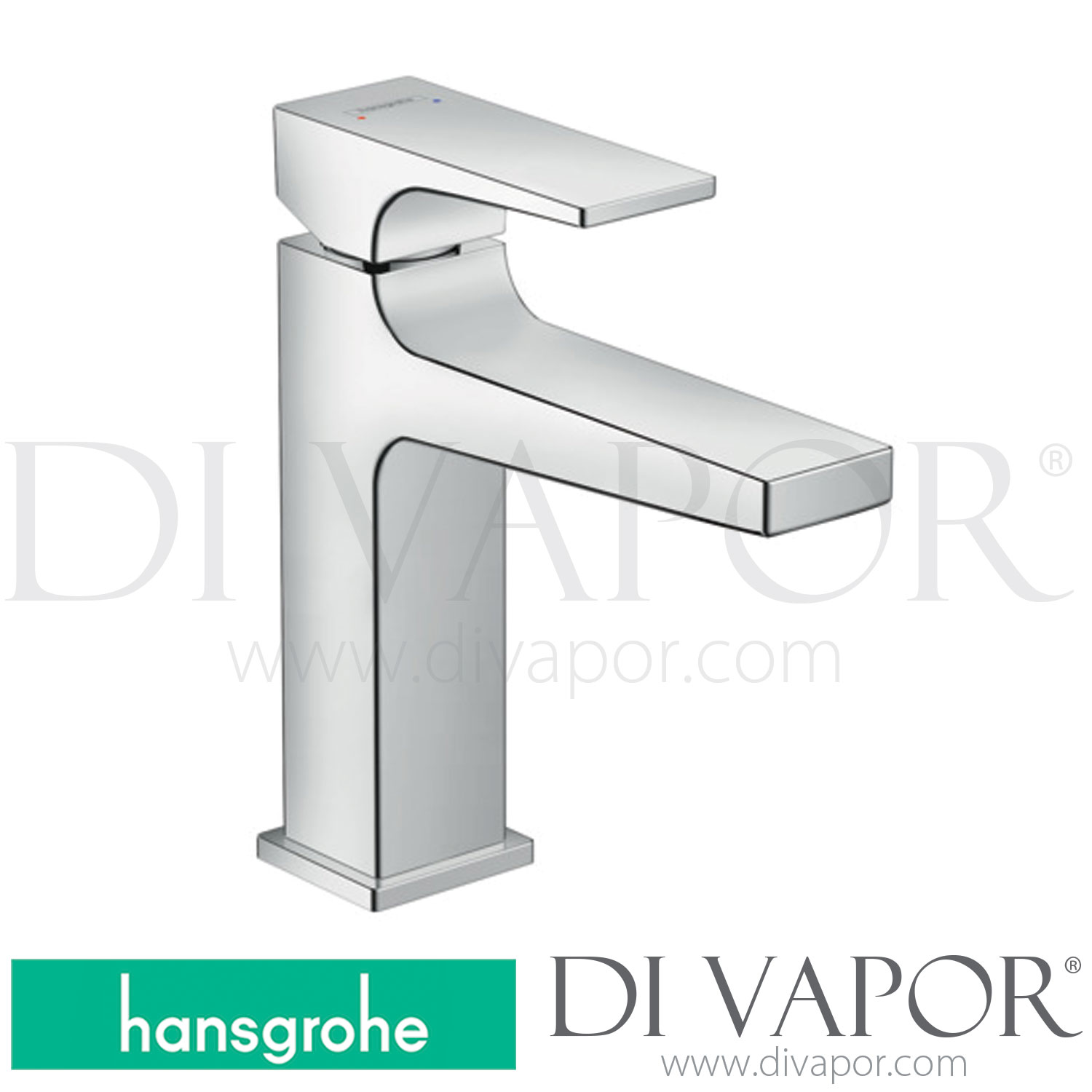Hansgrohe 32506000 Metropol Single Lever Basin Mixer 110 with Lever ...