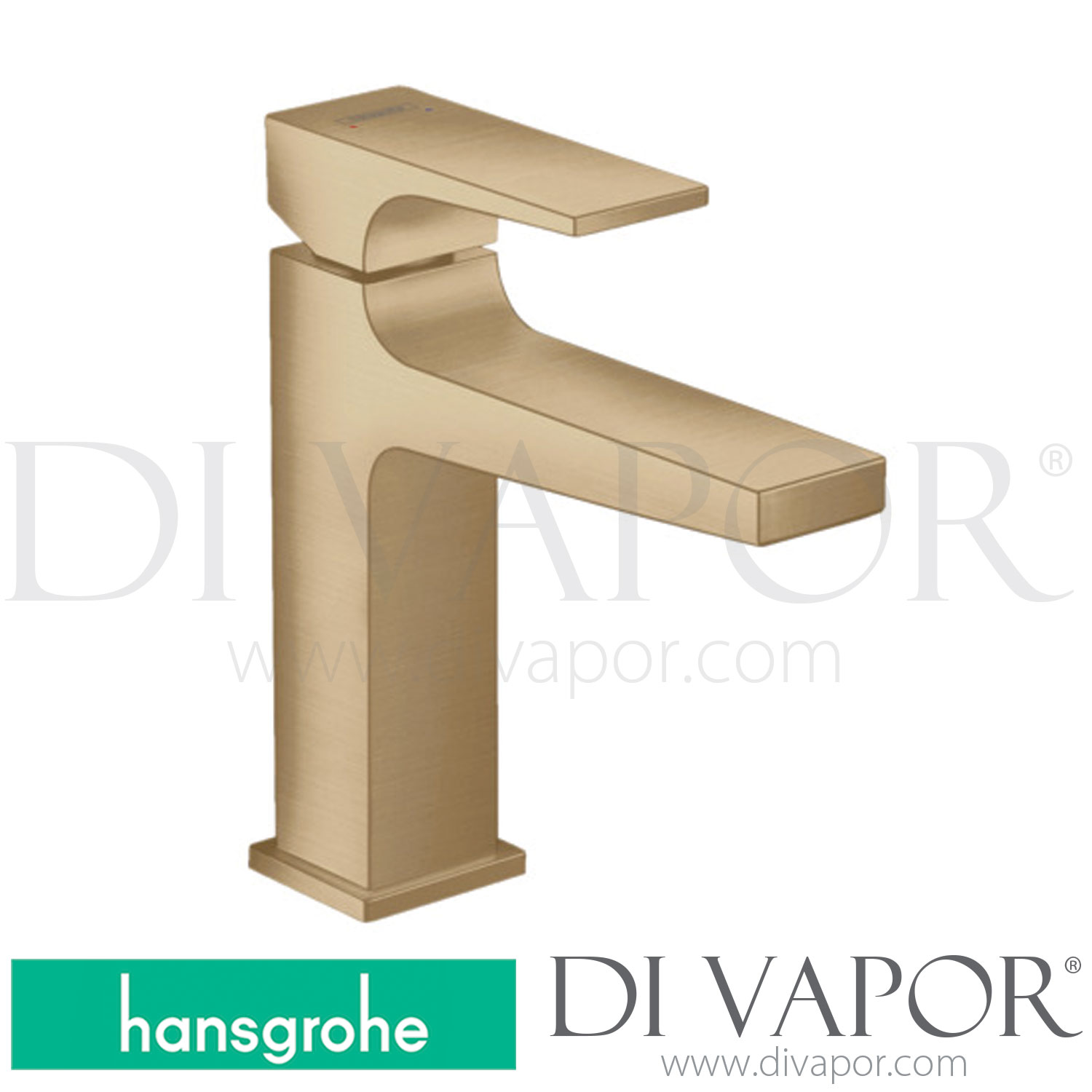 Hansgrohe 32507140 Metropol Single Lever Basin Mixer 110 with Lever ...