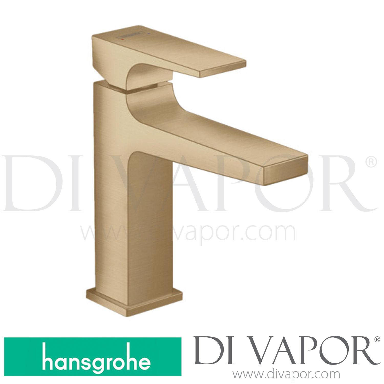Hansgrohe 32507147 Metropol Single Lever Basin Mixer 110 with Lever ...
