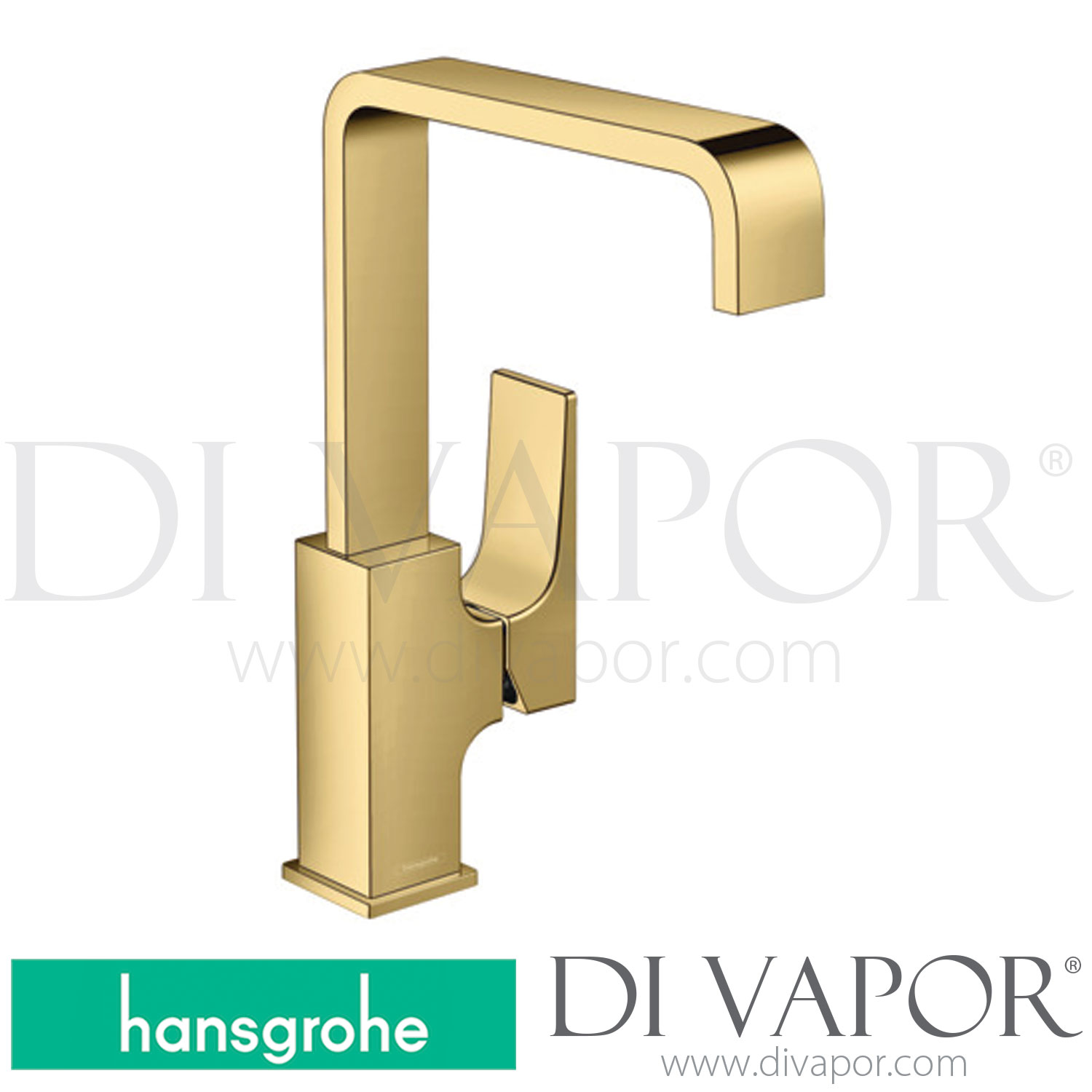 Hansgrohe 32511990 Metropol Single Lever Basin Mixer 230 with Lever ...