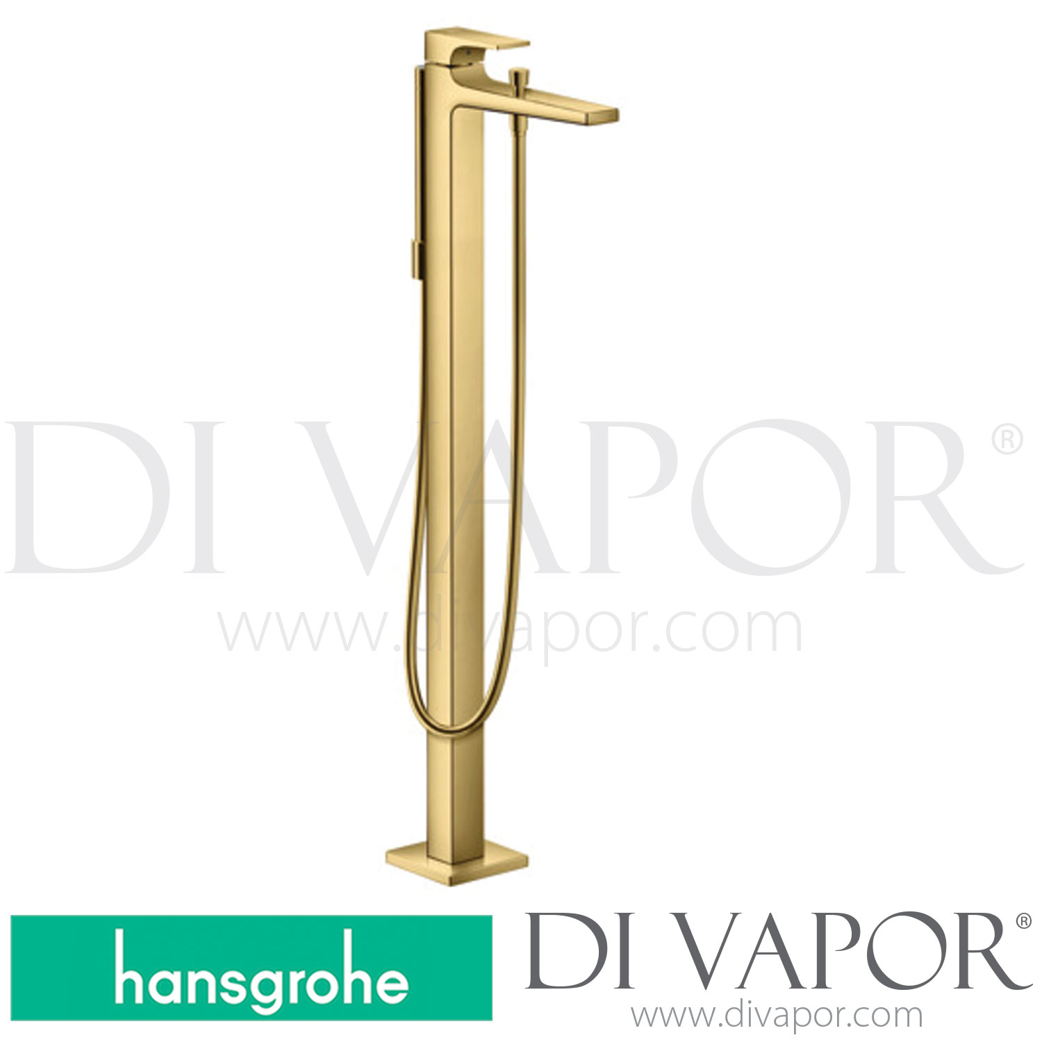 Hansgrohe 32532990 Metropol Single Lever Bath Mixer Floor-Standing with ...