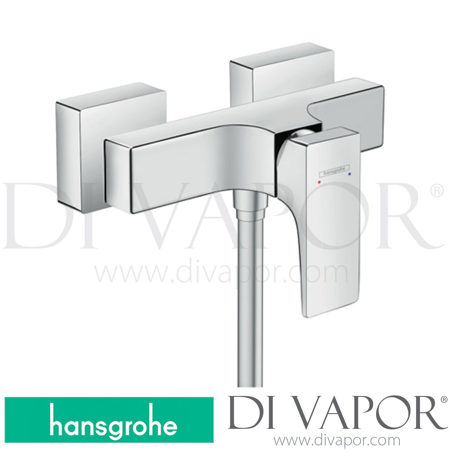 Hansgrohe 32560000 Metropol Single Lever Shower Mixer for Exposed ...