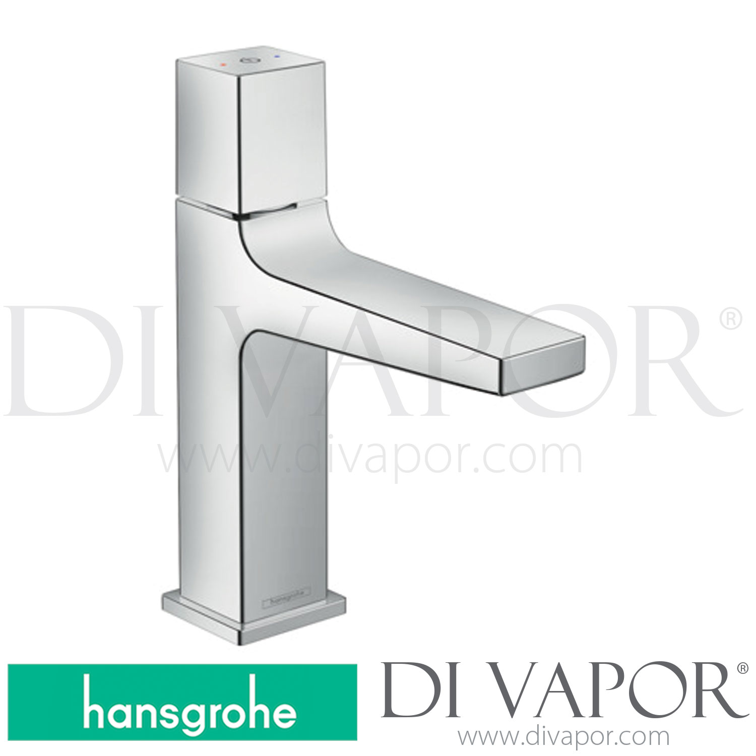Hansgrohe 32571000 Metropol Basin Mixer 110 Select with Push-Open Waste ...