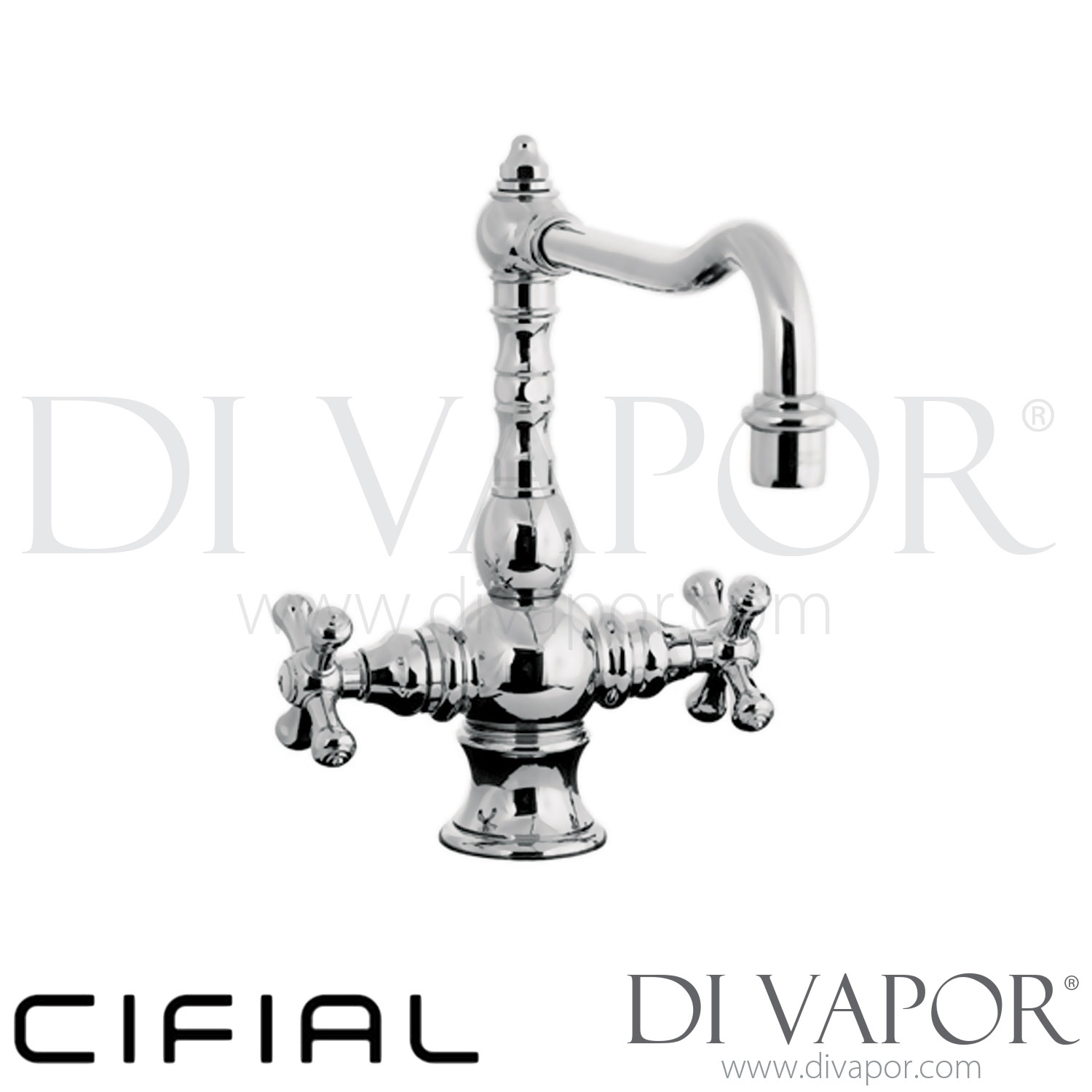 Cifial 32600ED KT94 Traditional Kitchen Tap with Swivel Spout Spare Parts