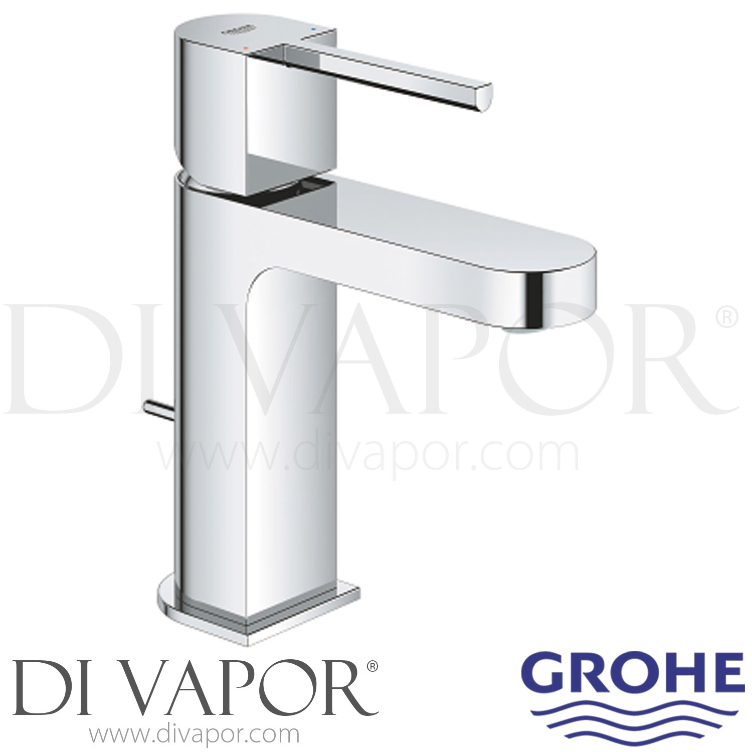 Grohe 32612003 Grohe Plus Single-Lever Basin Mixer (1/2 Inch) S-Size ...