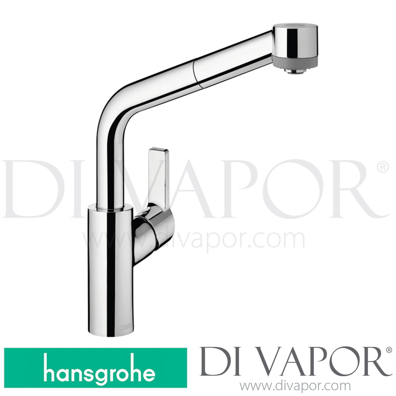 Hansgrohe 32861000 Status Status L Kitchen Mixer 2Jet With Pull-Out ...