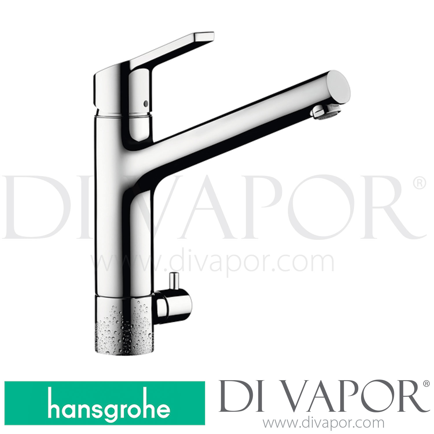 Hansgrohe 32862000 Status Single Lever Kitchen Mixer M, Device Shut-Off ...