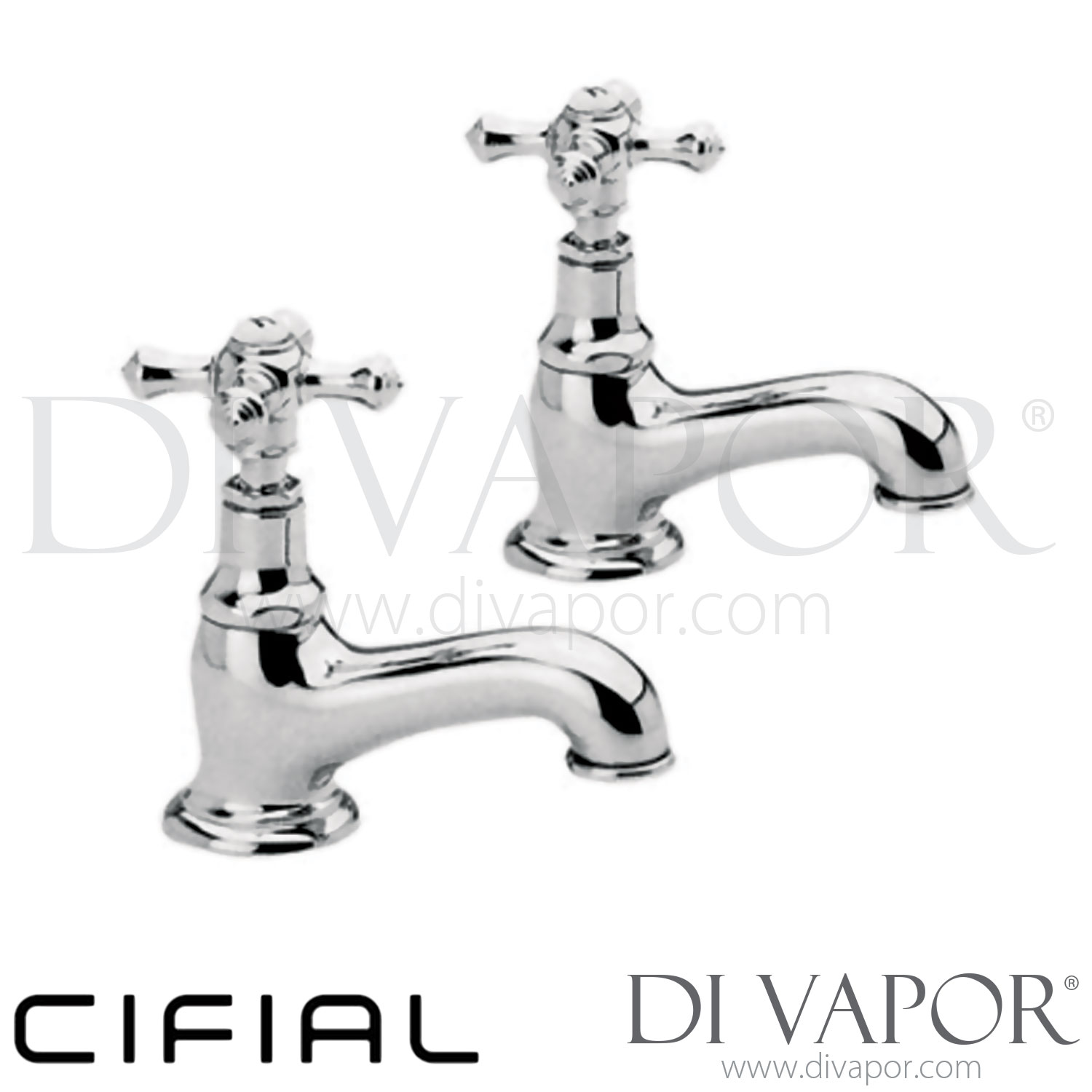 Cifial 32990EDHXXX Edwardian Pair of Column Taps 2F H/C Spare Parts