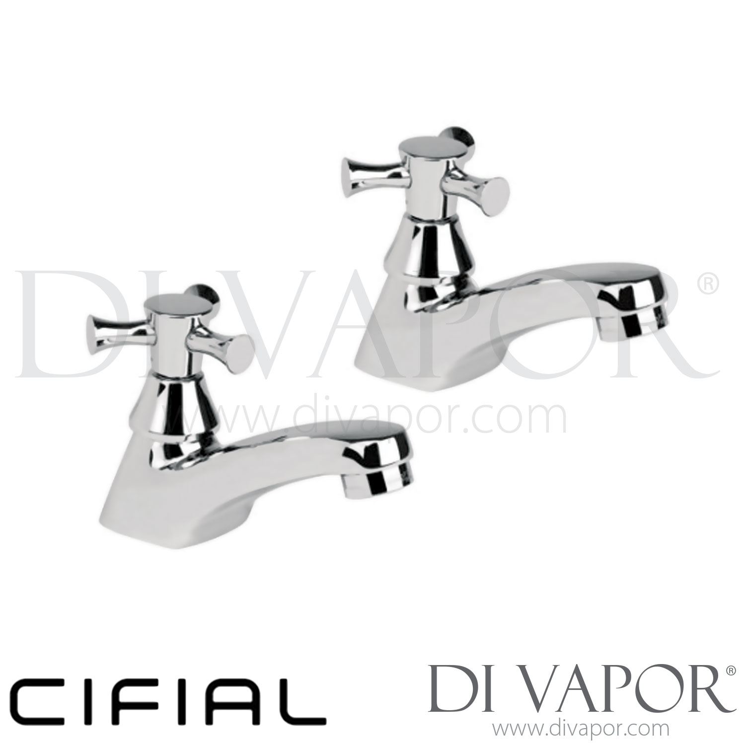 Cifial 32990MW.U Brookhaven Cross Pair Pillar Basin Taps Spare Parts