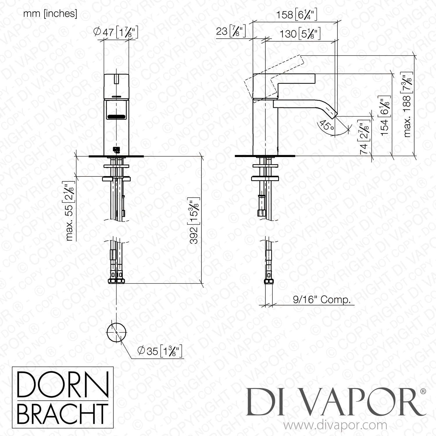 Dornbracht Single Lever Tap Mixer without Drain 33521670 000010 Spare Parts