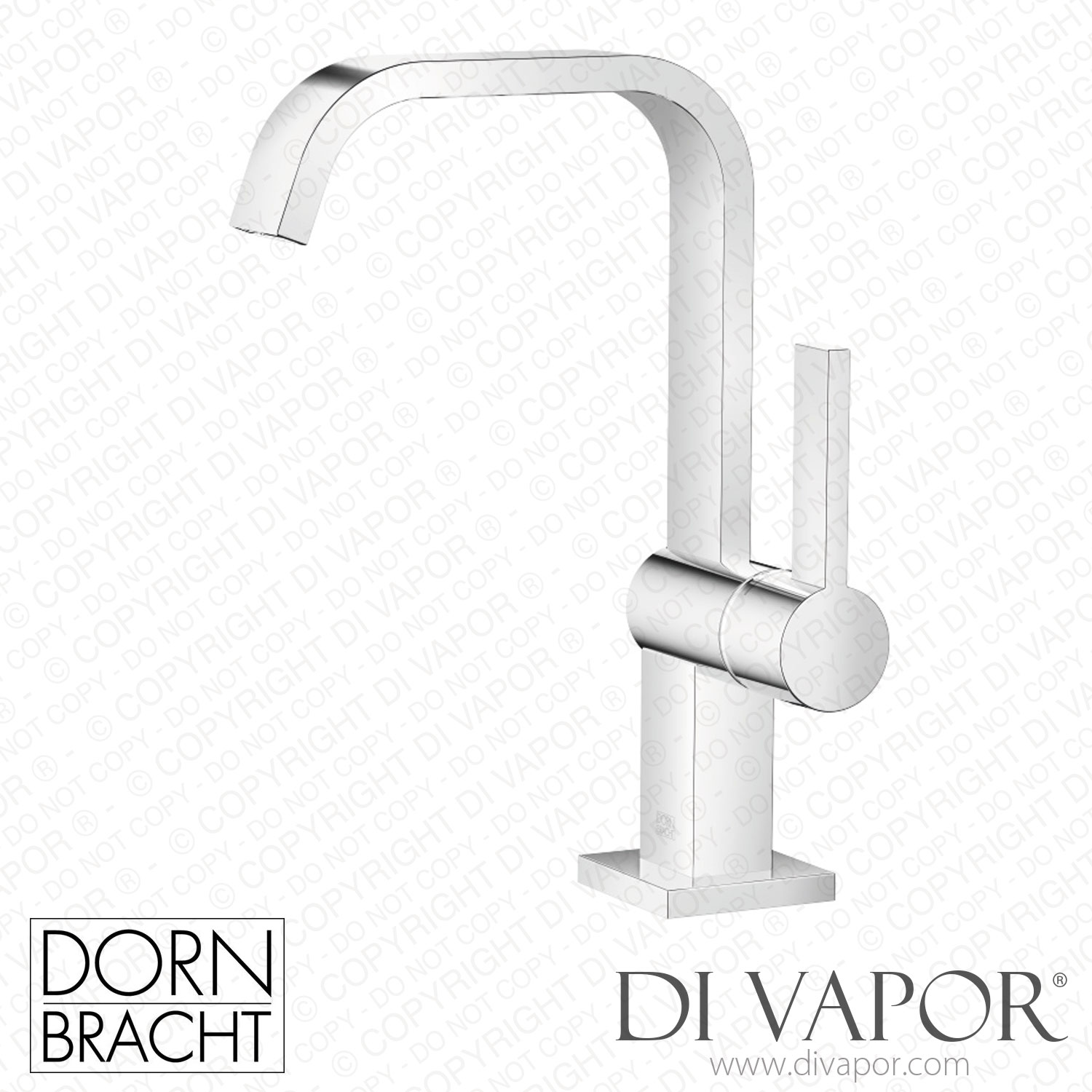 Dornbracht Single Lever Tap Mixer with Raised Spout without Drain ...