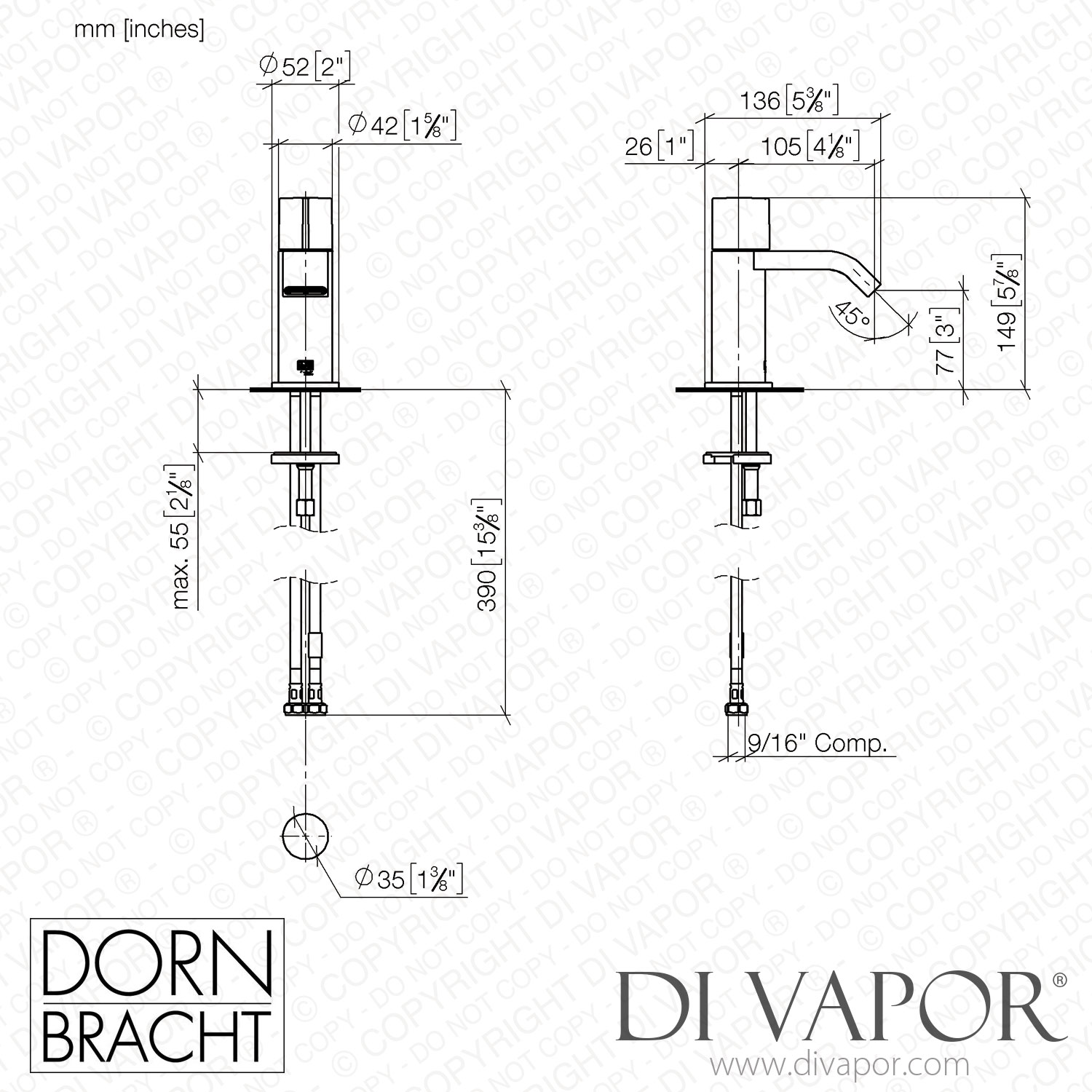 Dornbracht Single Lever Tap Mixer without Drain 33527670 000010 Spare Parts