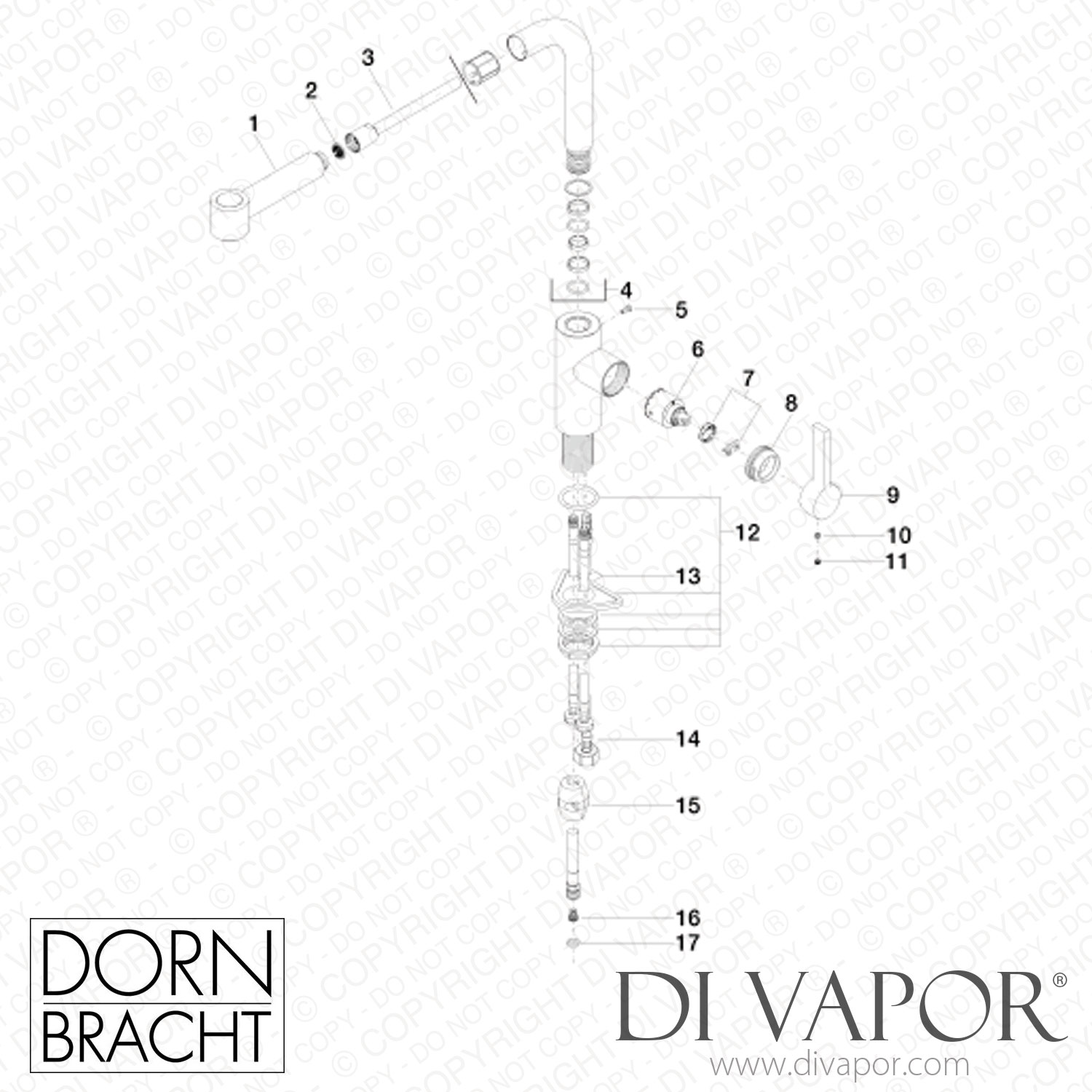 Dornbracht Single Lever Mixer Pull Out with Spray Function 33870790 06 ...