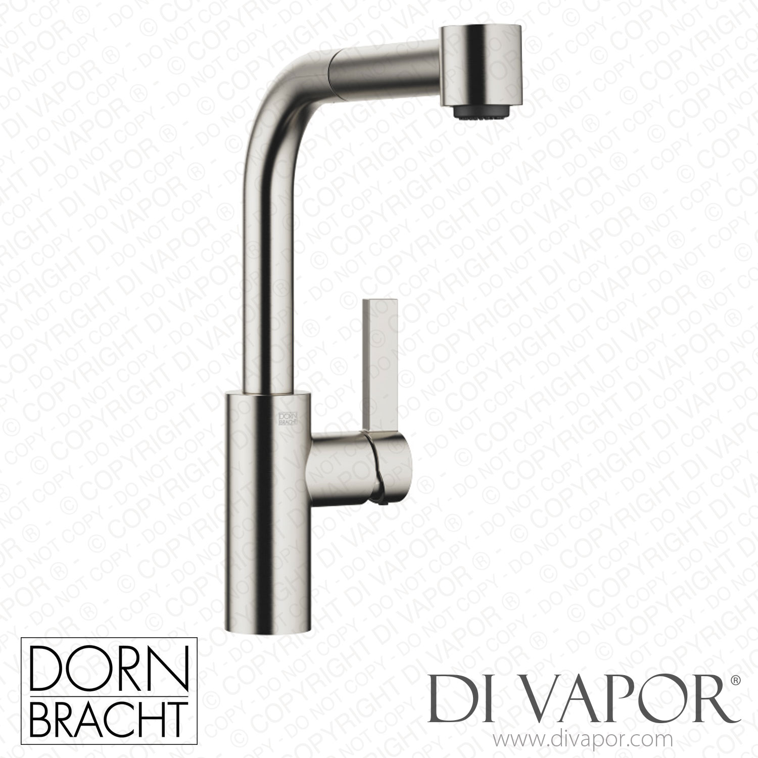 Dornbracht Single Lever Mixer Pull Out with Spray Function 33870790 06 ...
