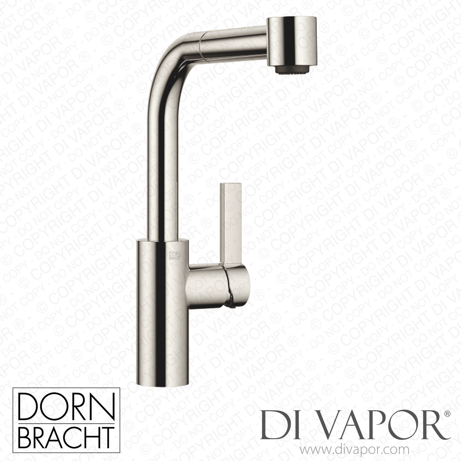 Dornbracht Single Lever Mixer Pull Out with Spray Function 33870790 08 ...