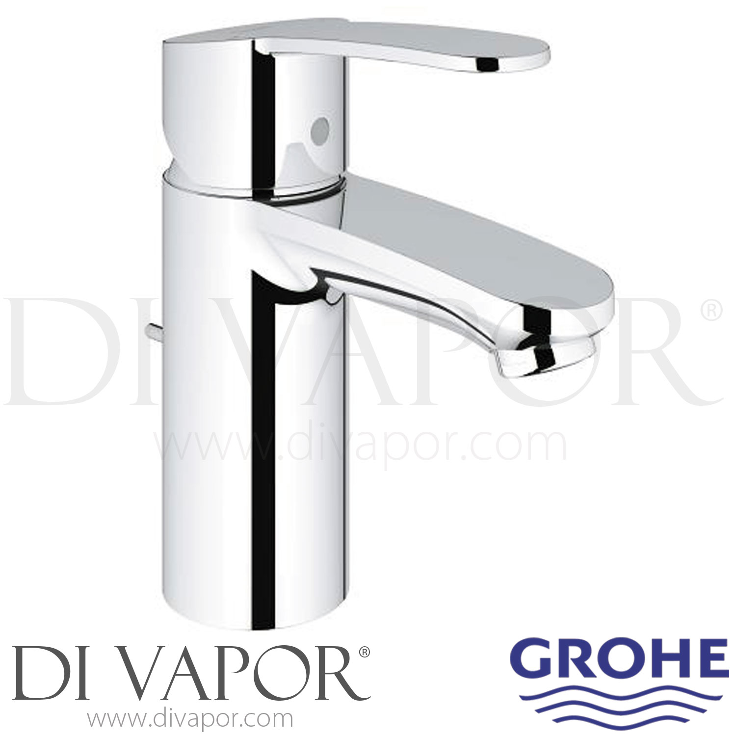 Grohe 33552002 Eurostyle Cosmopolitan Single-Lever Basin Mixer S-Size ...