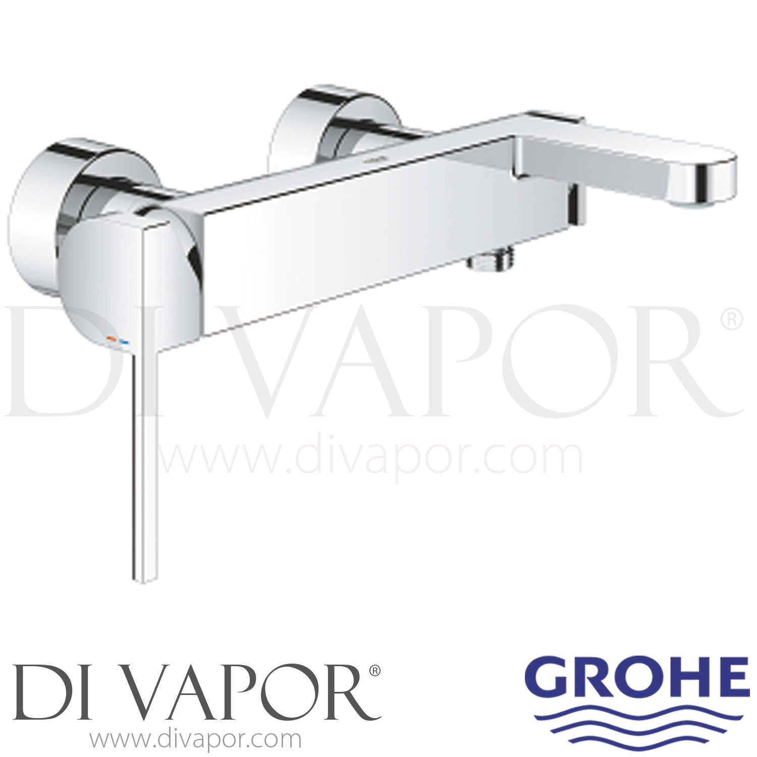 Grohe 33553003 Grohe Plus Single-Lever Bath Shower Mixer (1/2 Inch ...