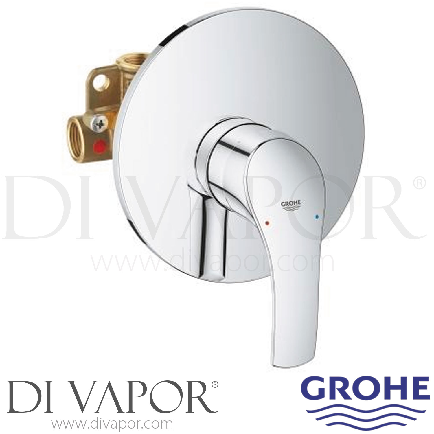 Grohe 33556002 Eurosmart Single-Lever Shower Mixer (1/2 Inch) Spare Parts