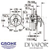Grohe 33637001 Eurostyle Single-Lever Bath/Shower Mixer Spare Parts