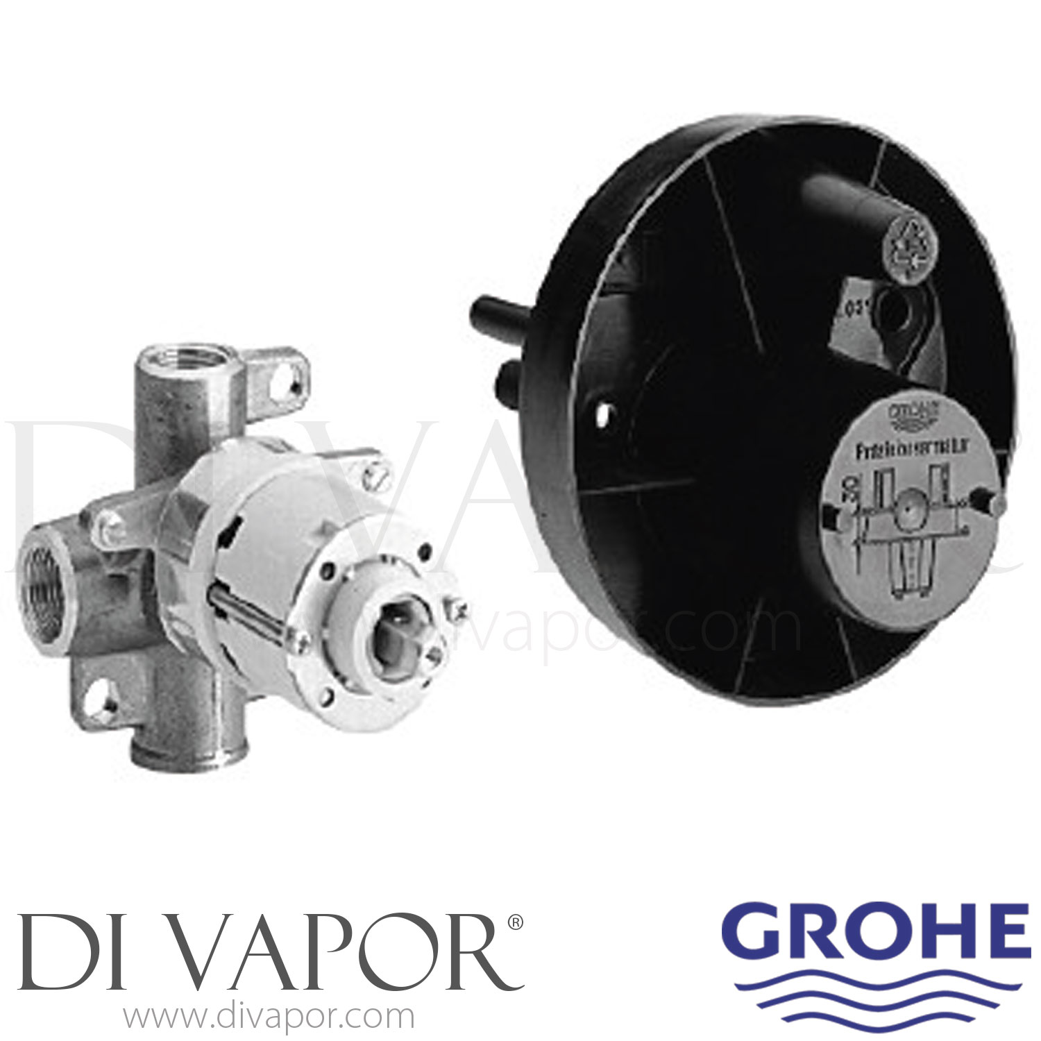 Grohe 33962 Concealed Body for OHM Mixer (1/2 Inch) Spare Parts