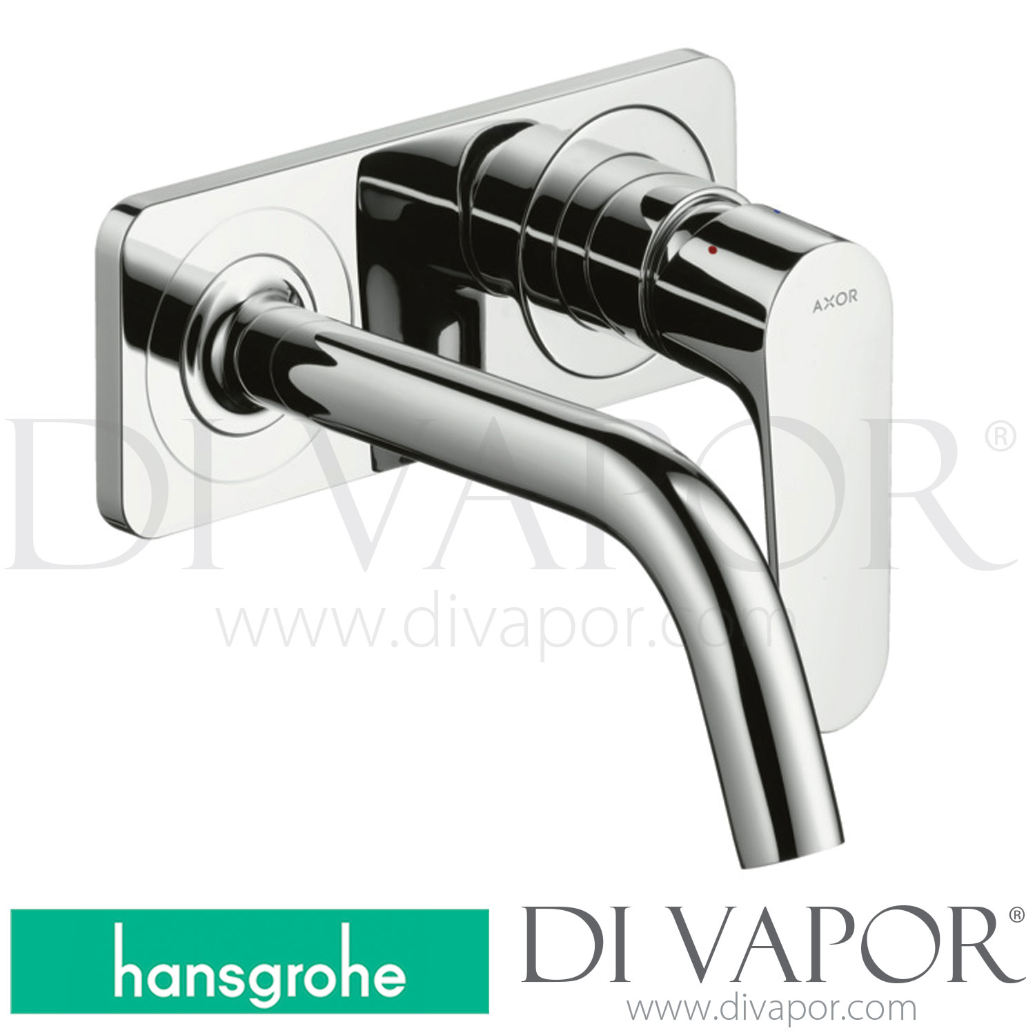 Hansgrohe 34112000 AXOR Citterio M Single Lever Basin Mixer for Concealed Installation Wall ...