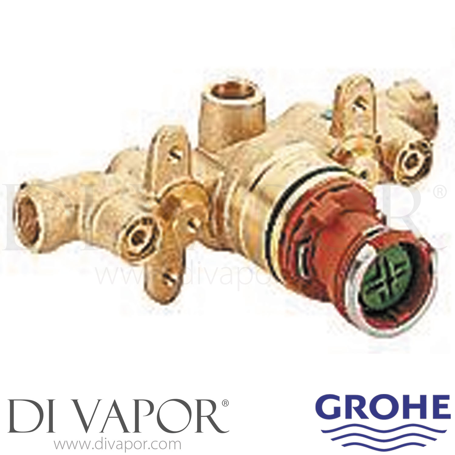 Grohe 34303 Chiara Thermostat Mixer (1/2 Inch) Shower Spare Parts
