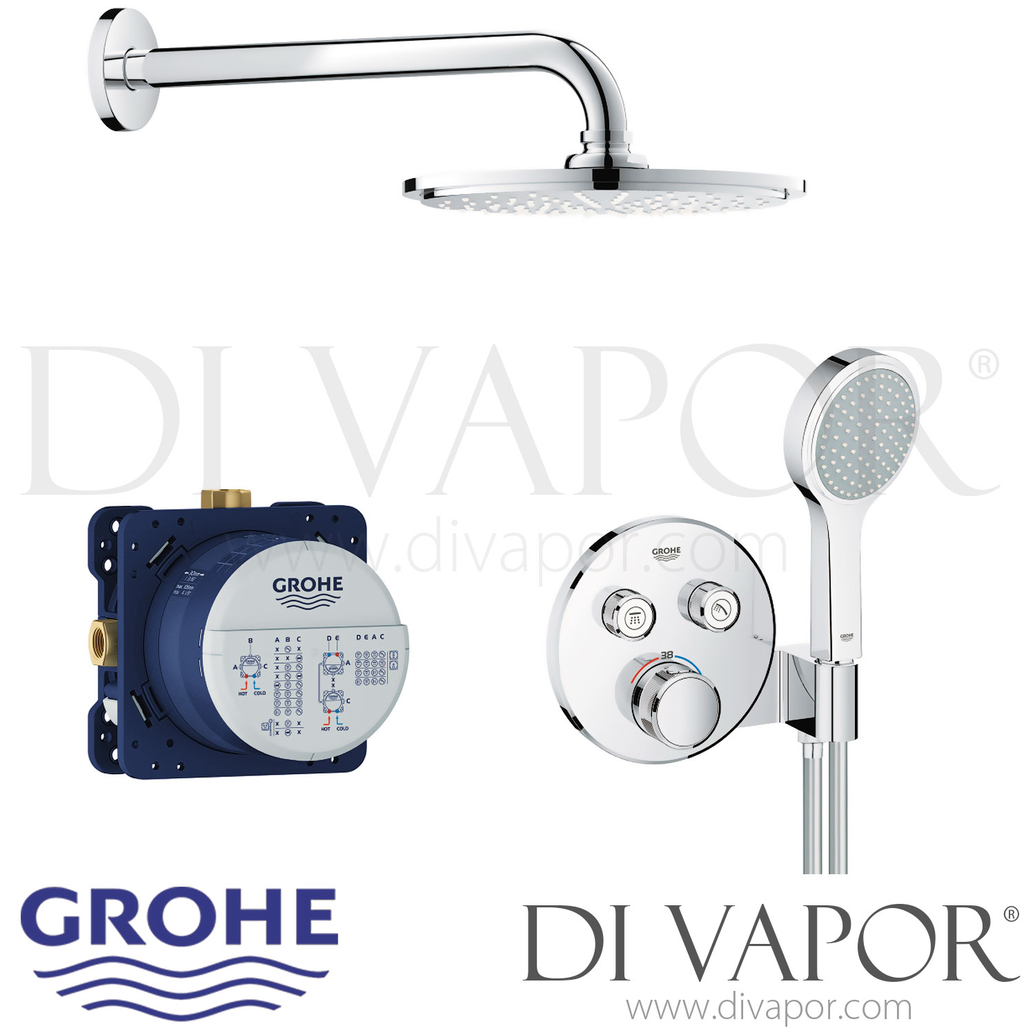 Grohe 34743000 Grohtherm SmartControl Perfect Shower Set Spare Parts