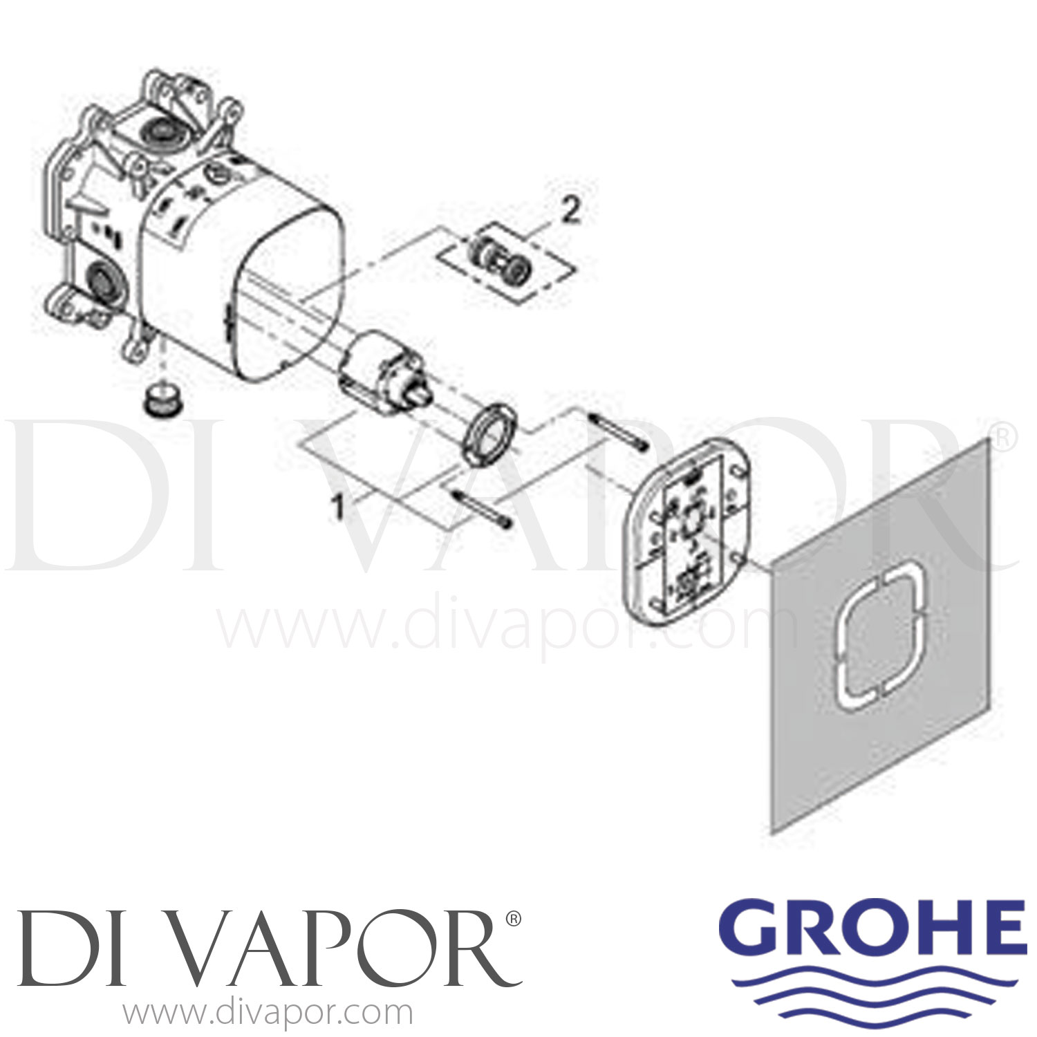 Grohe 35501 Rapido E Universal Single-Lever Mixer Concealed ...