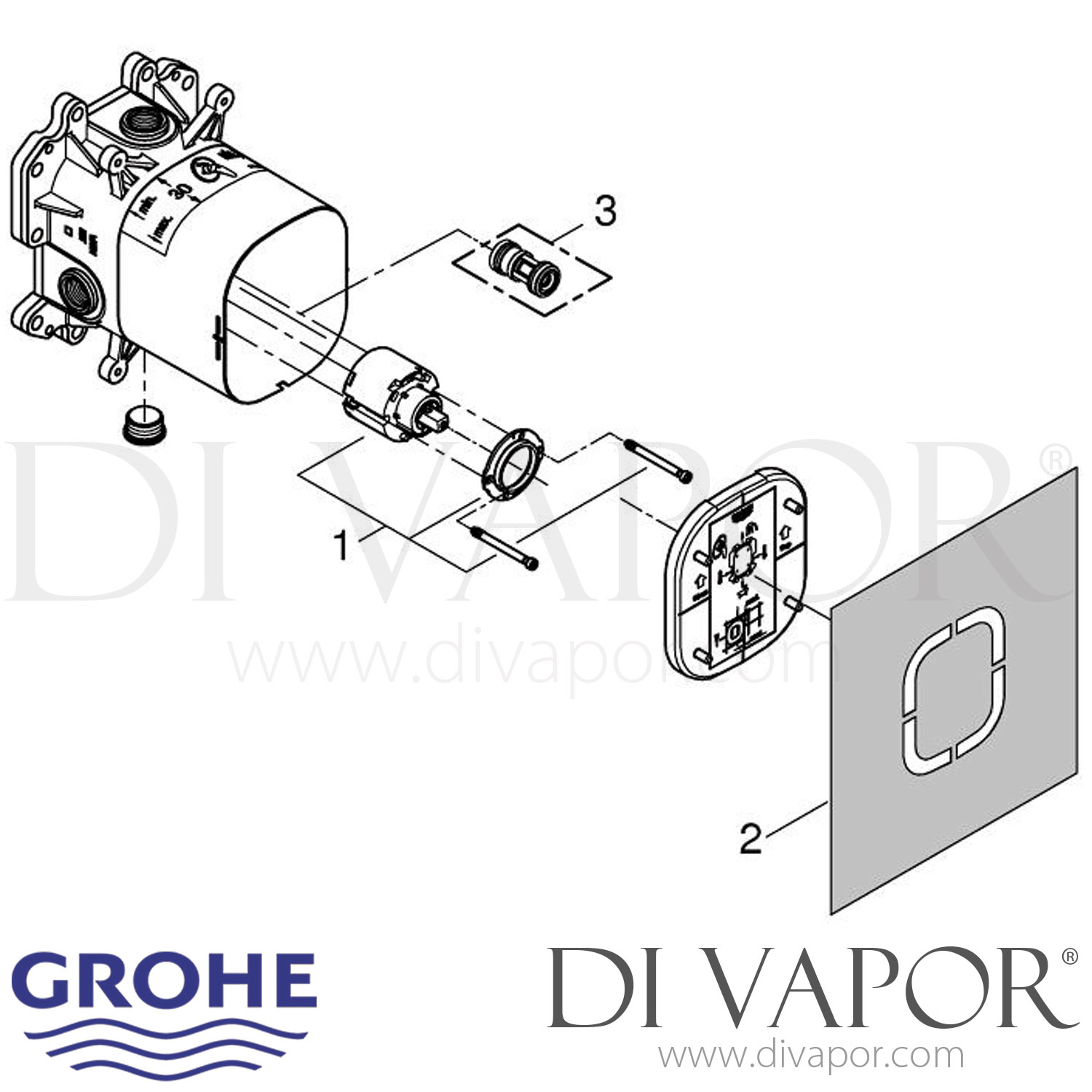 Grohe 35501000 Rapido E Universal Single Lever Manual Shower Mixer ...