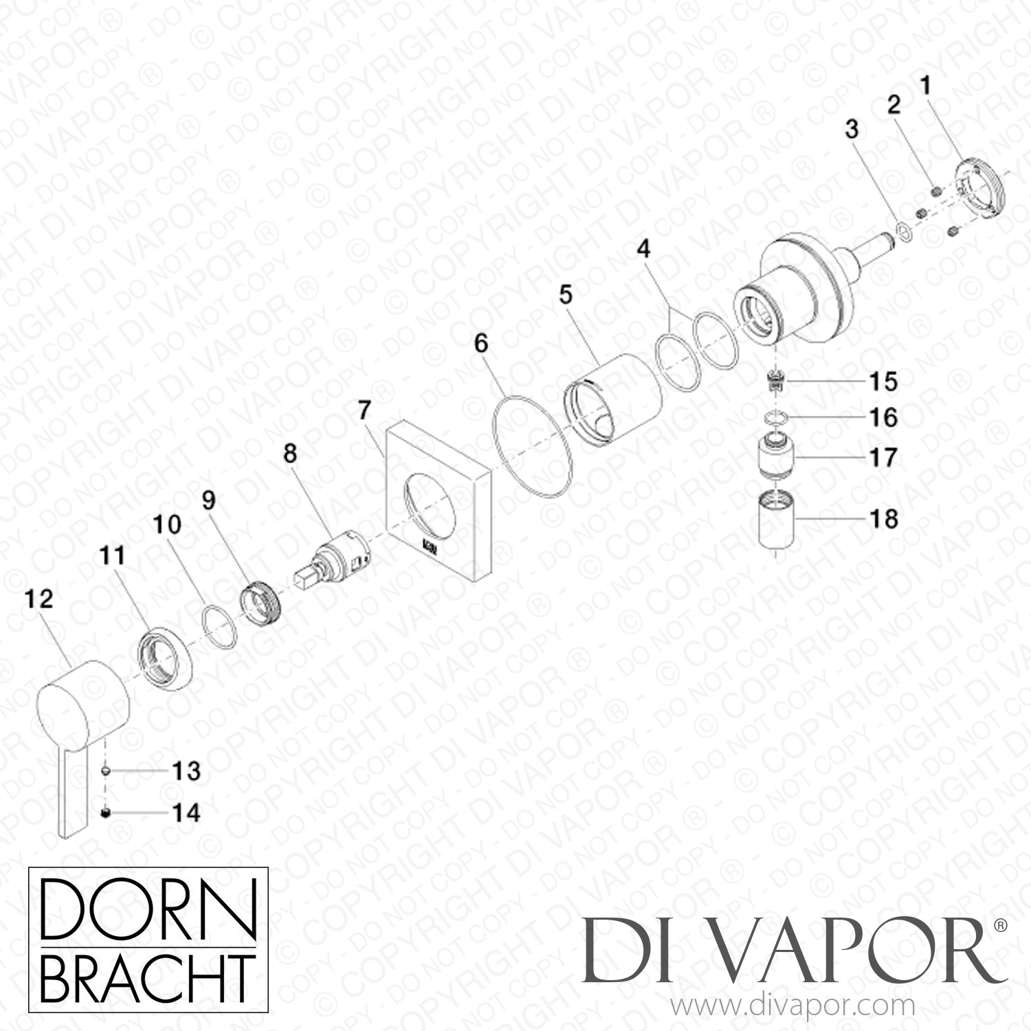 Dornbracht Series Specific Concealed Single-Lever Mixer with Cover ...