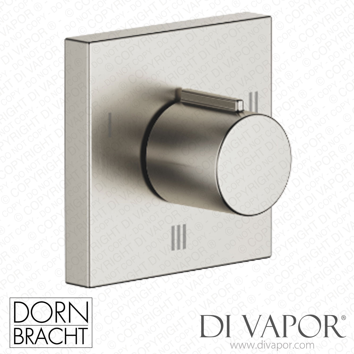 Dornbracht Symetrics Concealed Three-Way Diverter - Brushed Platinum 36 ...