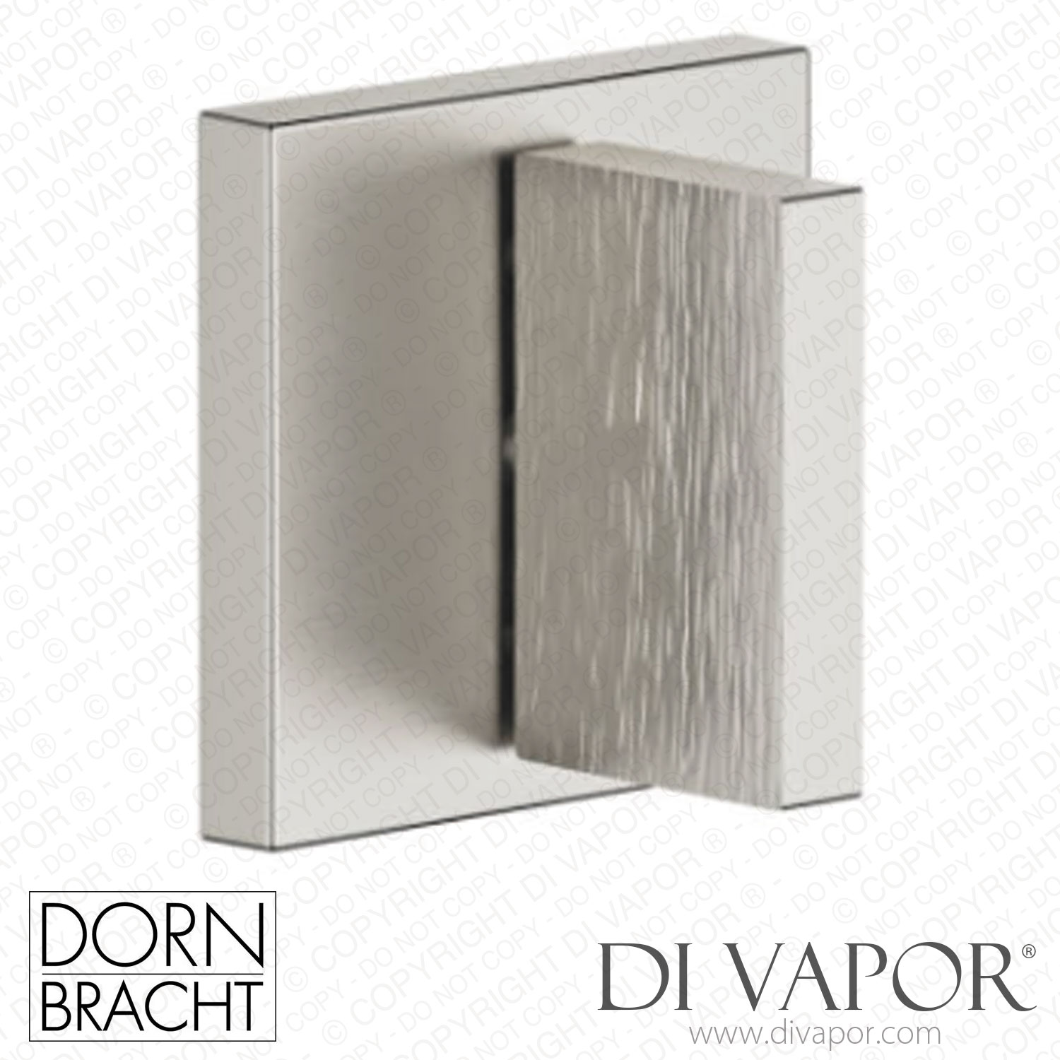 Dornbracht Mem Wall Valve Clockwise Closing 1/2 - Brushed Platinum 36 ...