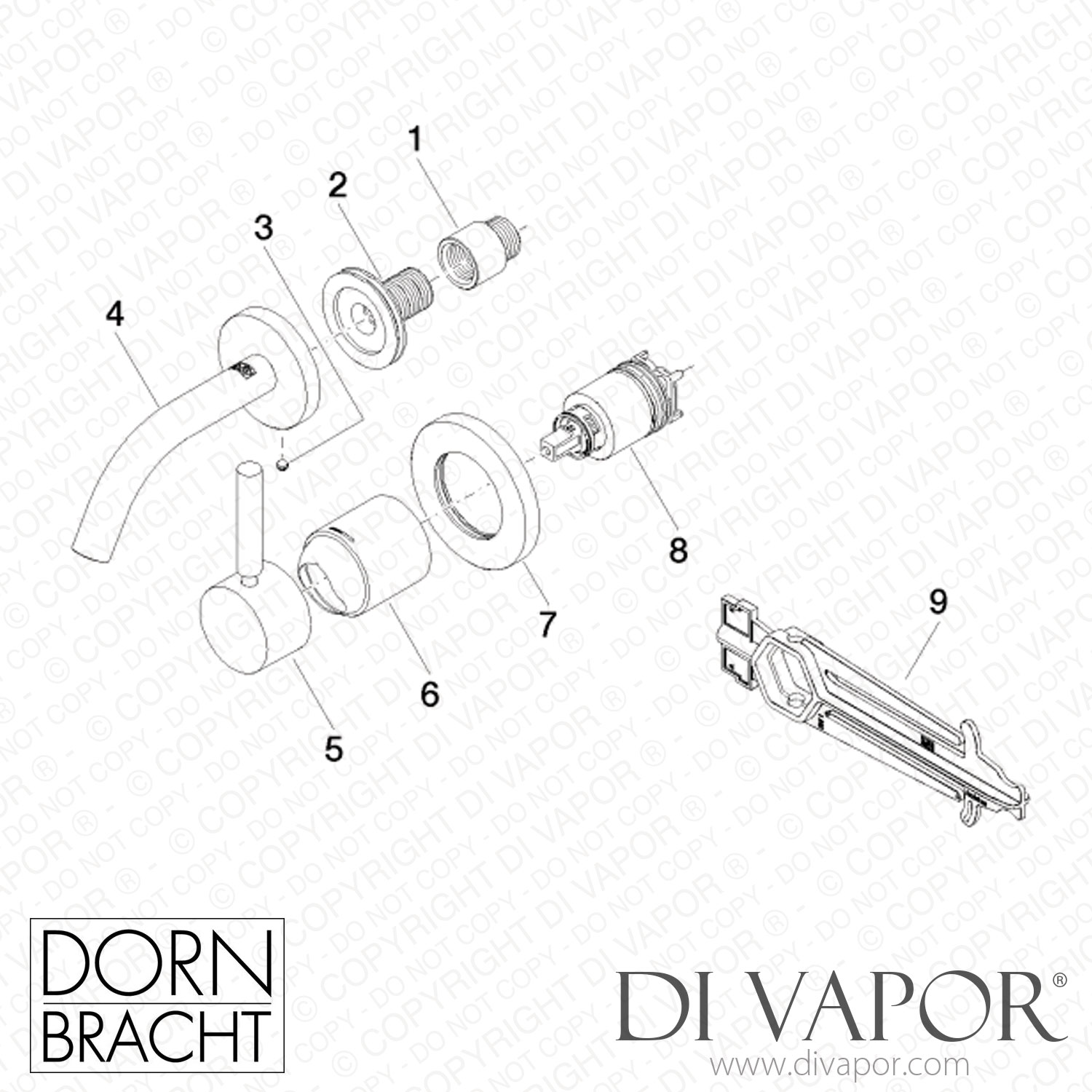 Dornbracht Meta Wall-Mounted Single-Lever Basin Mixer without Pop-Up ...