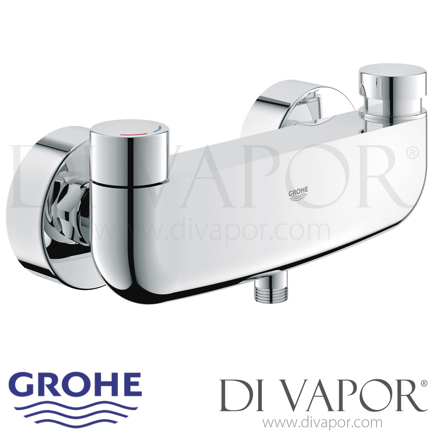 Grohe 36320000 Eurosmart Cosmopolitan T Self-Closing Shower Mixer (1/2 ...