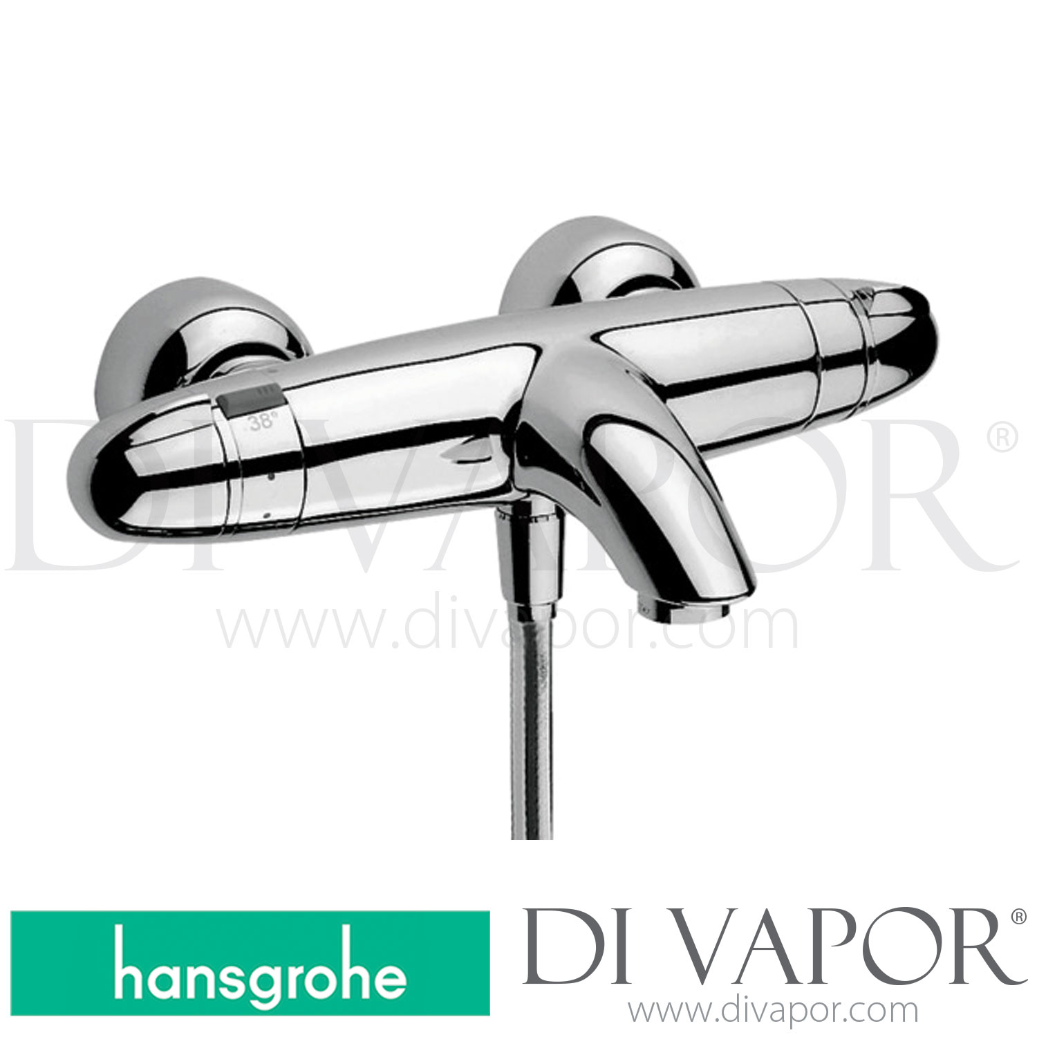 Hansgrohe 36340000 Ecostat 5001 Exposed Thermostatic Bath/Shower Mixer 05/97 - 05/01 Spare Parts