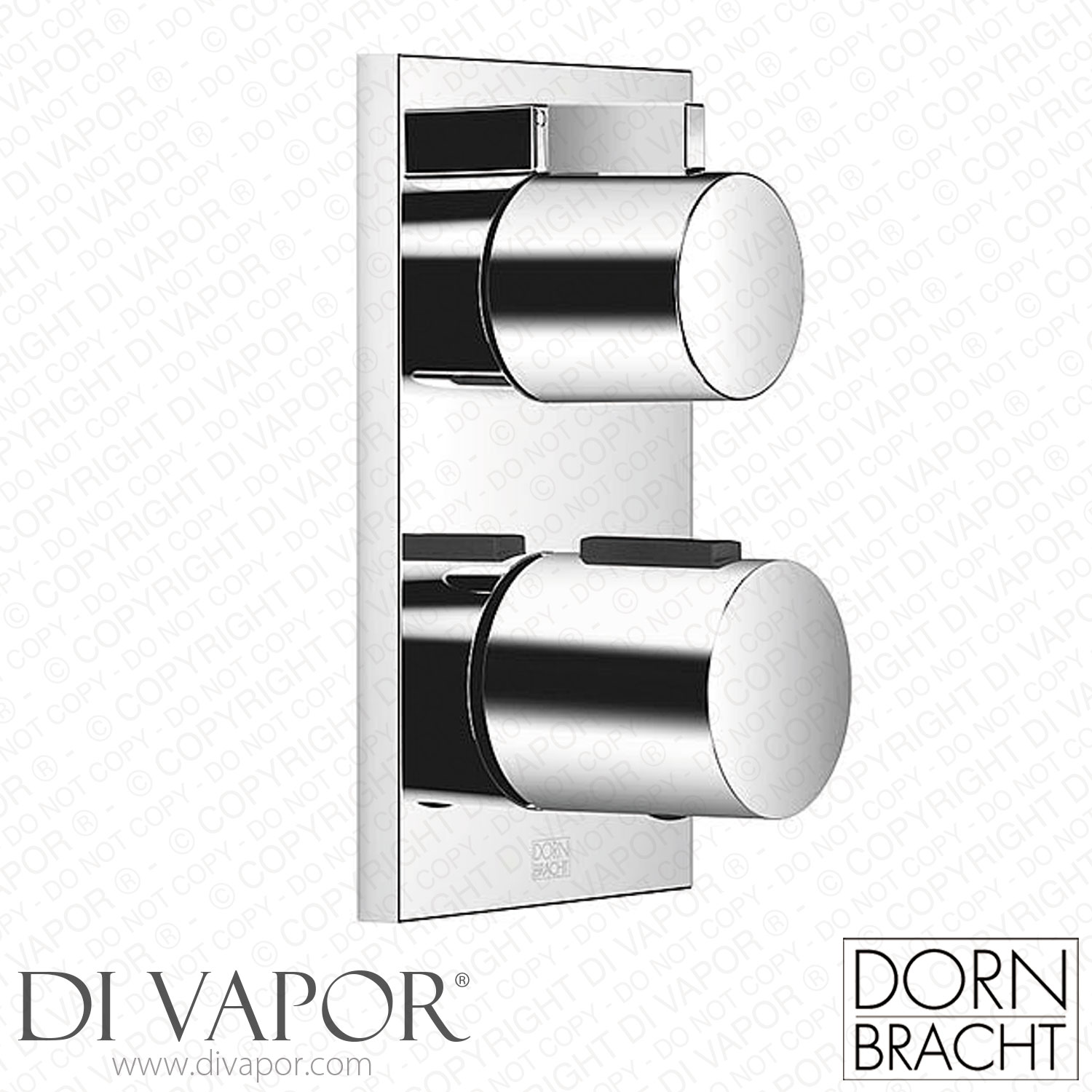 Dornbracht Concealed Thermostat with Two Function Volume Control ...