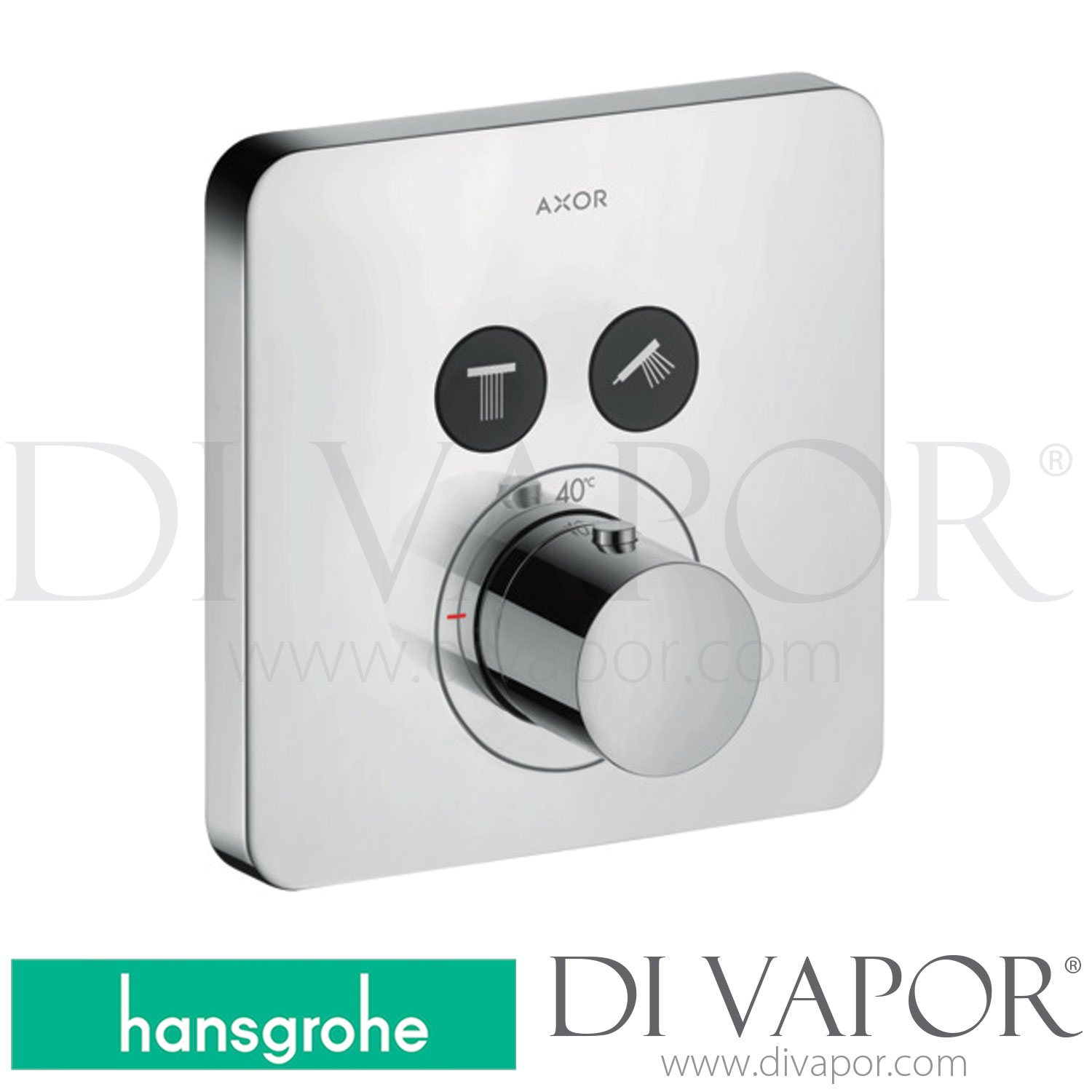 Hansgrohe 36707000 AXOR ShowerSolutions Thermostat for Concealed ...
