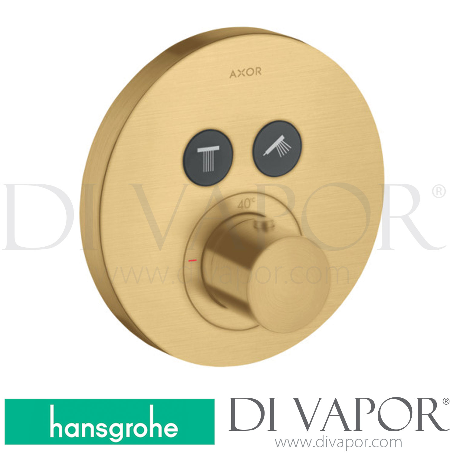 Hansgrohe 36723251 AXOR ShowerSolutions Thermostat for Concealed ...