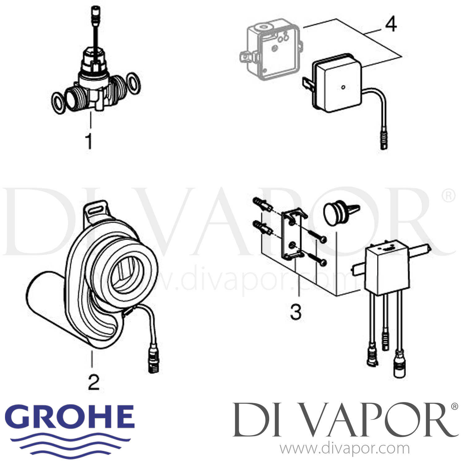 Grohe 39368000 Temperature Sensor for Urinal Spare Parts