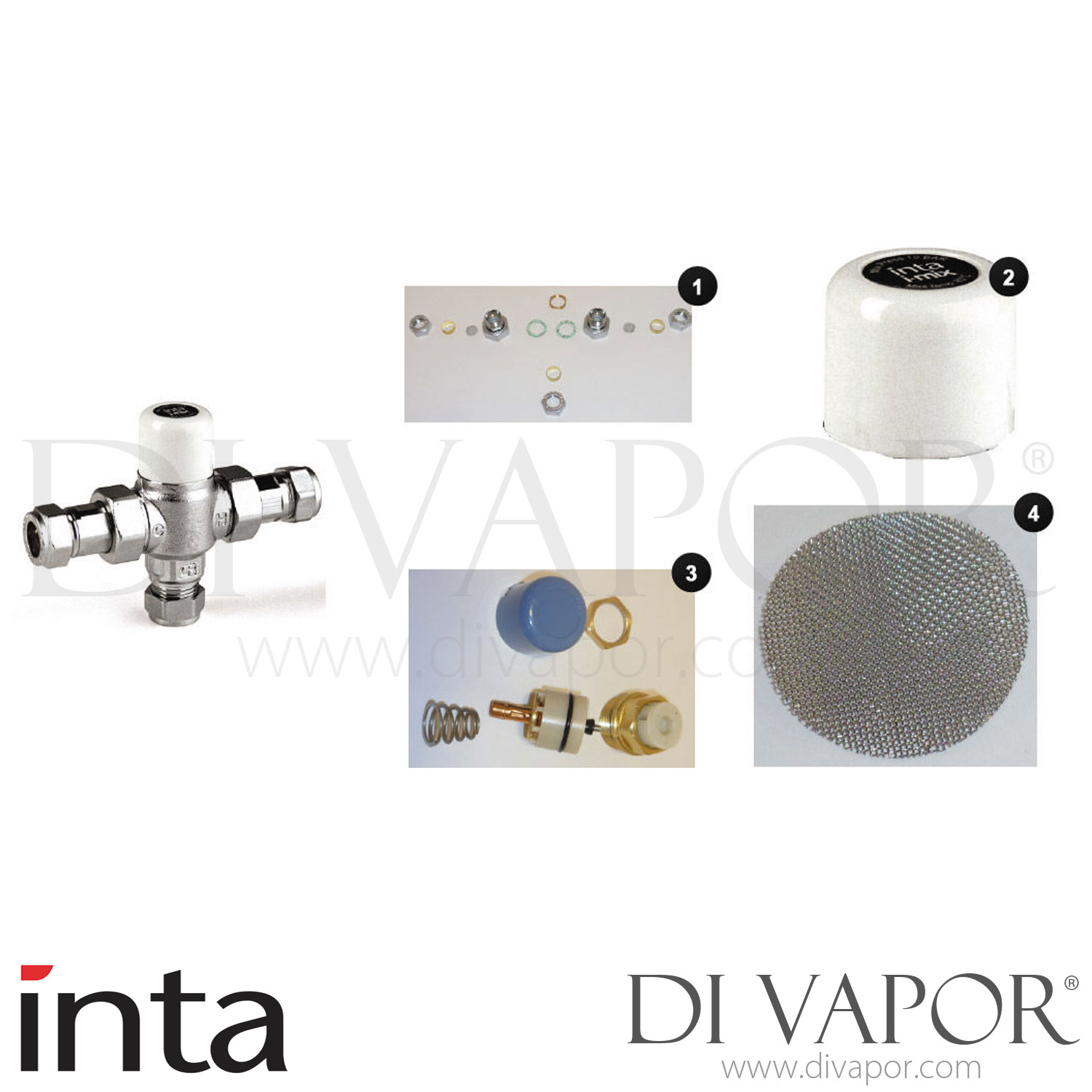 Inta 40015CP Intamix Thermostatic Mixing Valve Shower Spare Parts