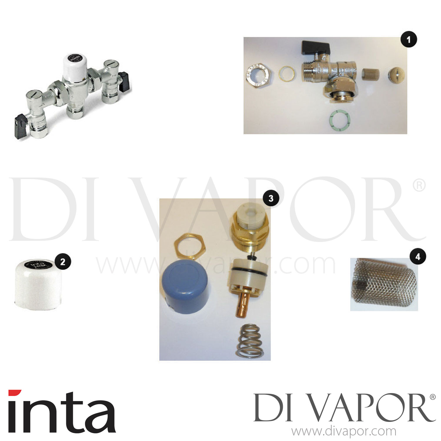 Inta 400MX CP Intamix 15mm Thermostatic Mixing Valve CW Service ...