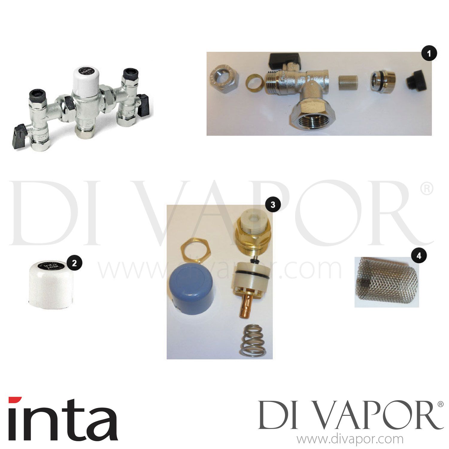 Inta 400MZ CP Intamix 15mm Thermostatic Mixing Valve CW Service ...