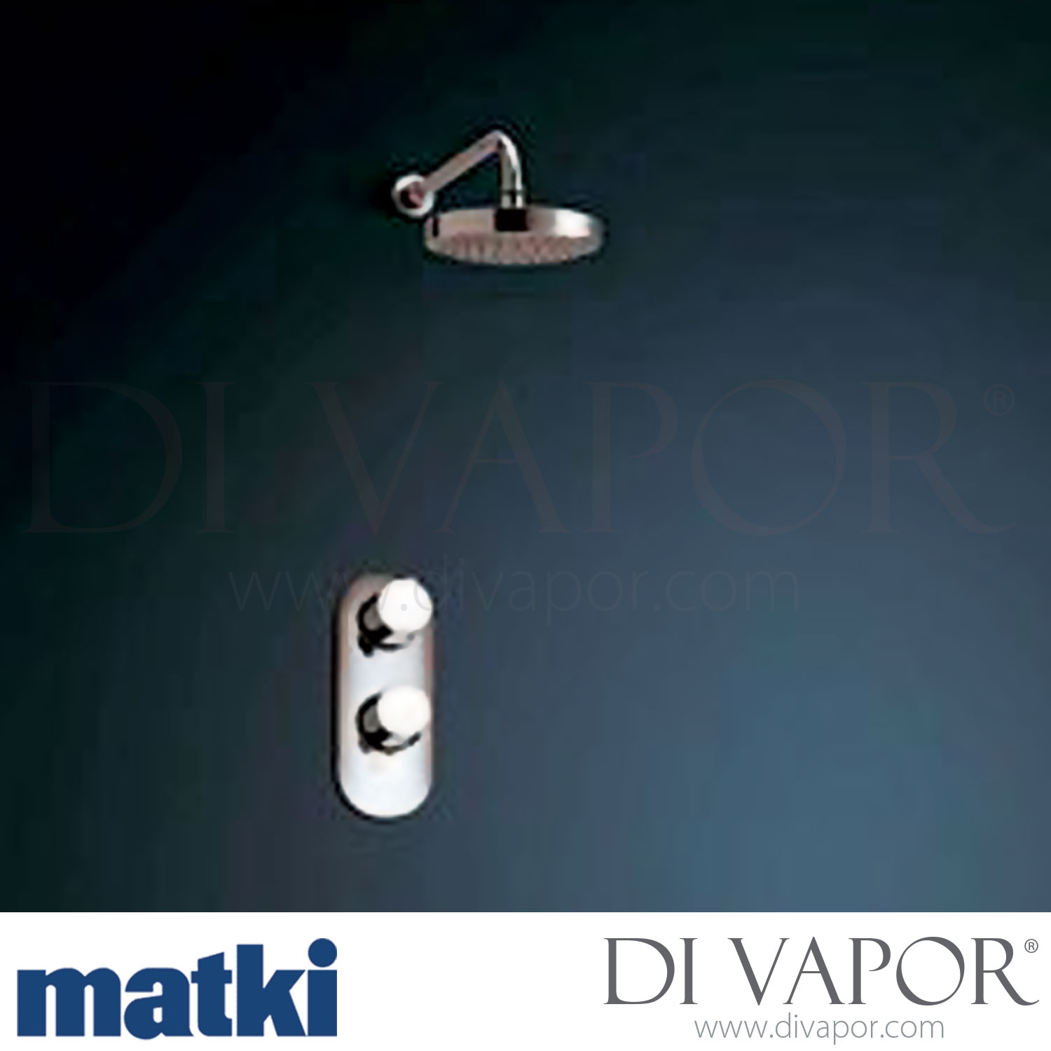 Matki 4011EXT Precis Single Outlet Thermostatic Shower Mixer + Shower ...