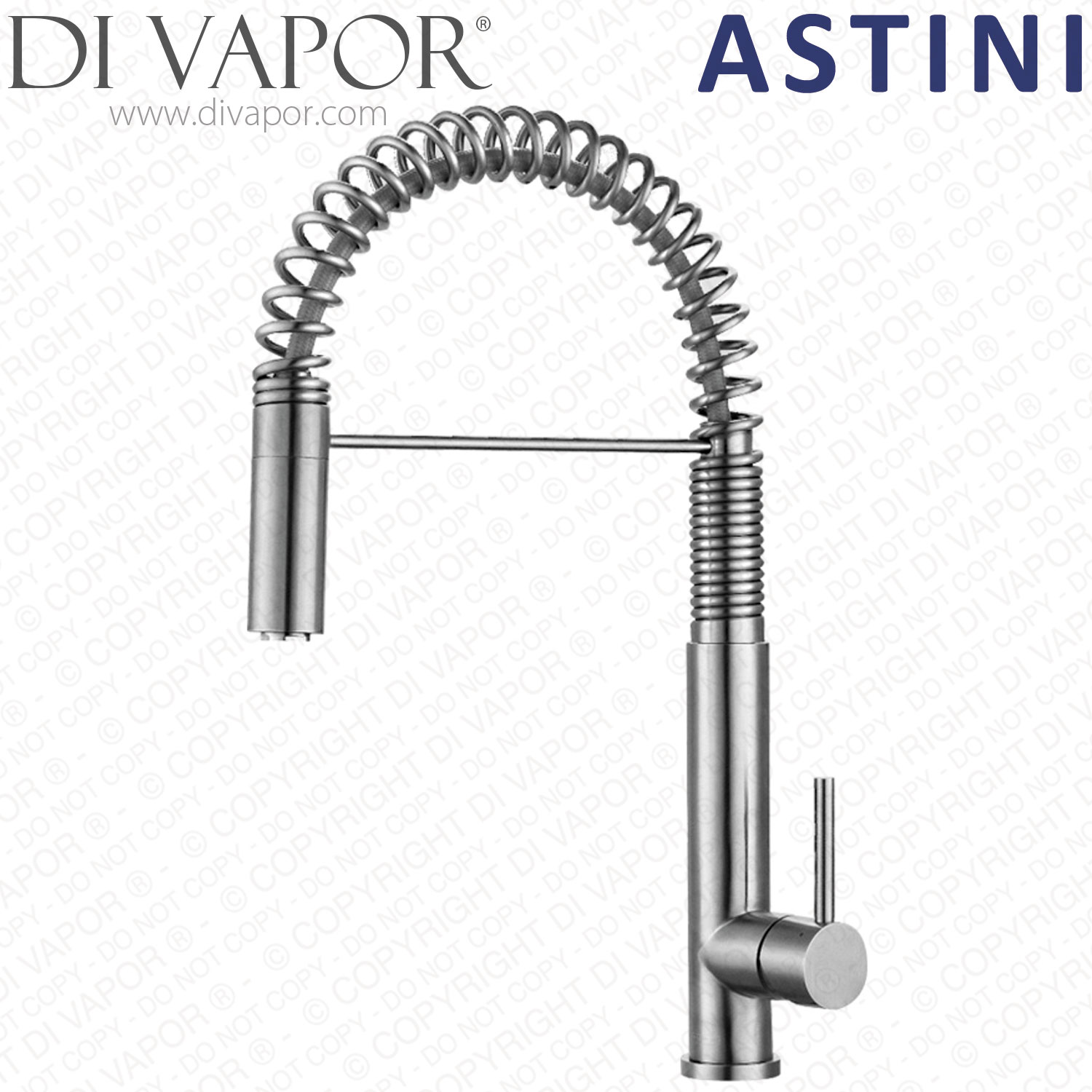 Astini Albano Pullout Rinse Stainless Steel Kitchen Sink Mixer Tap HK69 ...