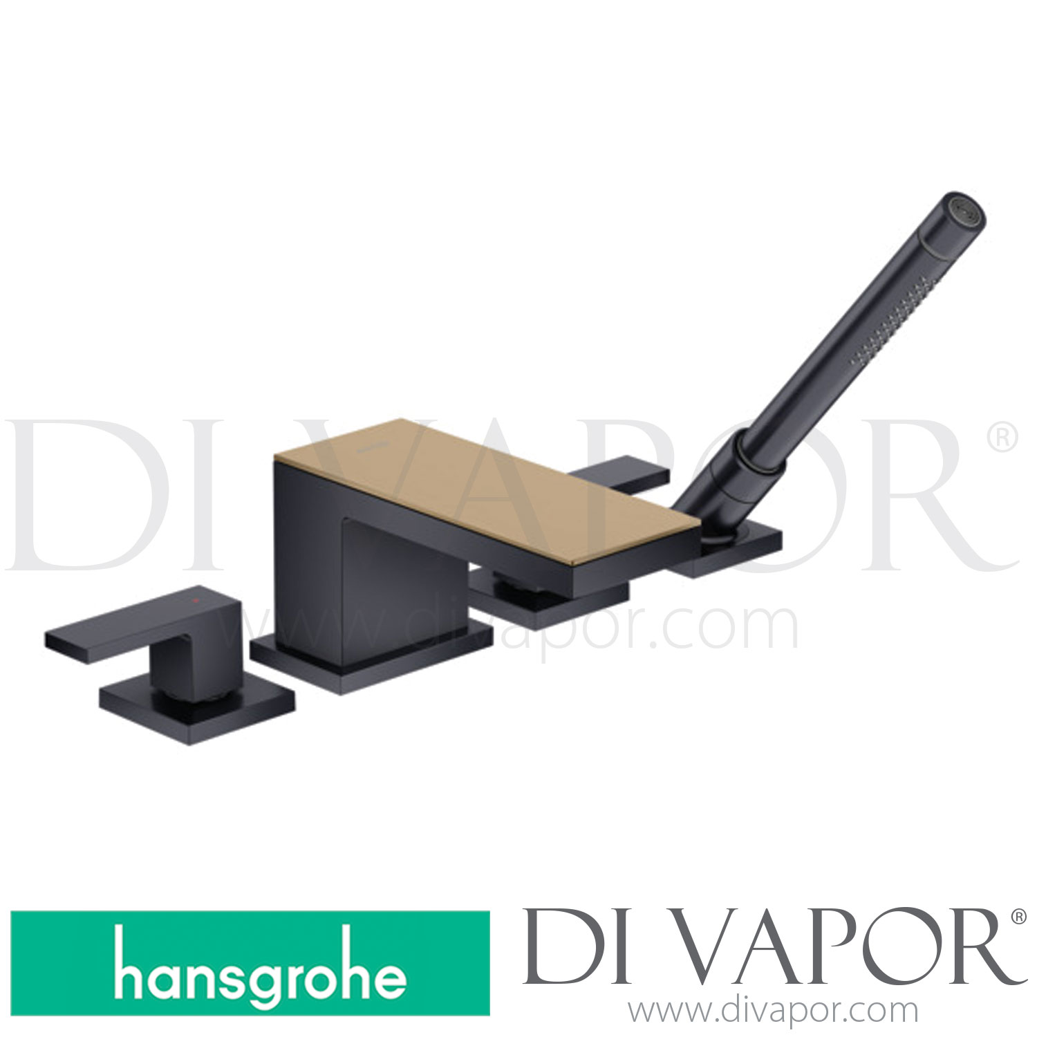 Hansgrohe 47430360 AXOR MyEdition 4-Hole Rim Mounted Bath Mixer 07/19 ...